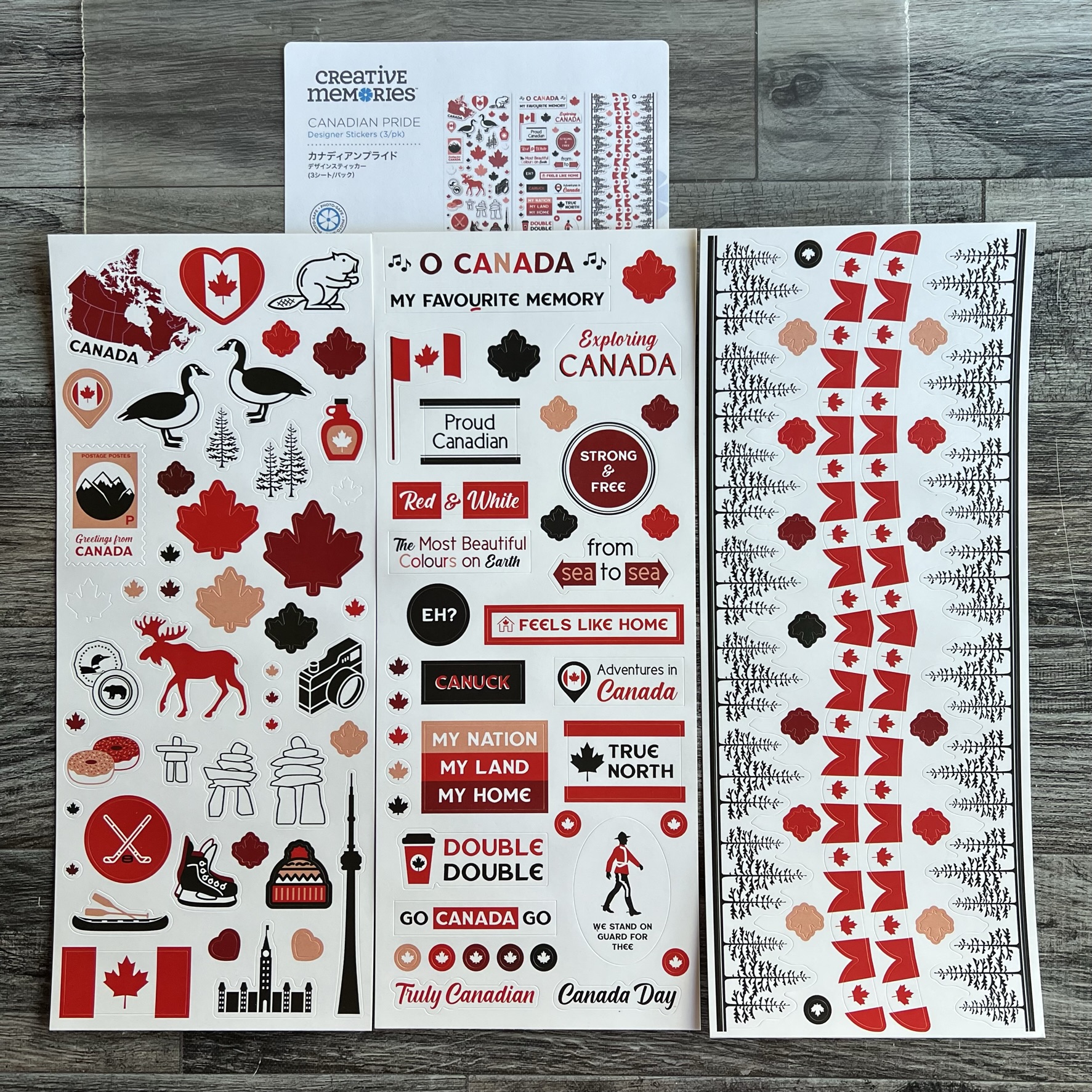 Canadian Pride Stickers - Tessa Scrapbooks