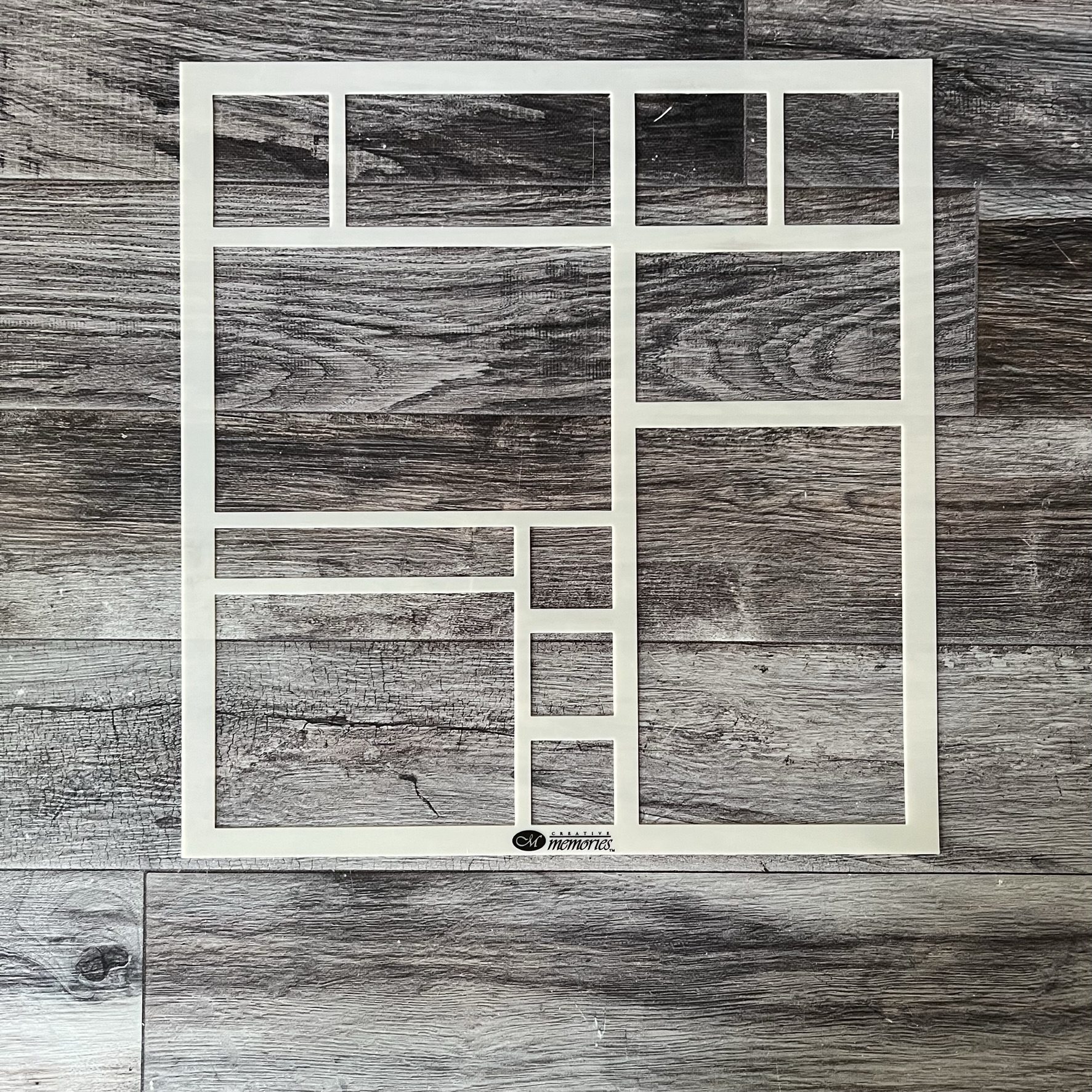 White Grid Template - Tessa Scrapbooks