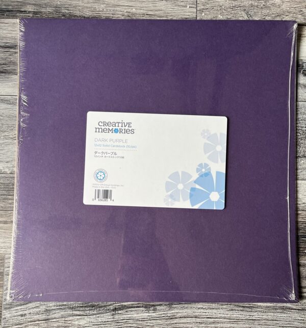 Dark Purple 12×12 Solid Cardstock – Tessa Scrapbooks