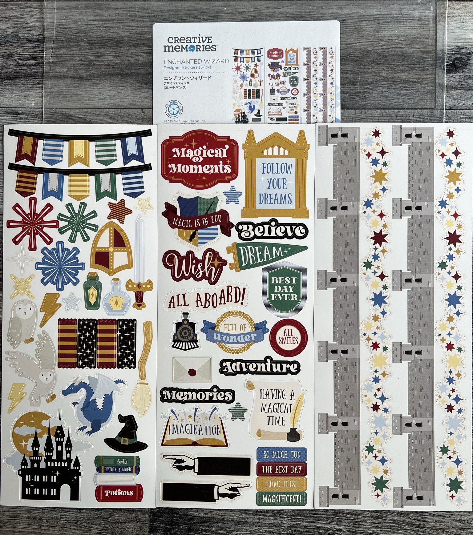 Enchanted Wizard Stickers - Tessa Scrapbooks