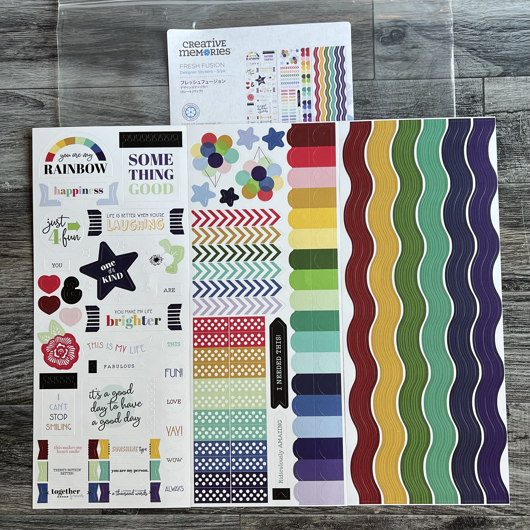 Fresh Fusion Stickers - Tessa Scrapbooks