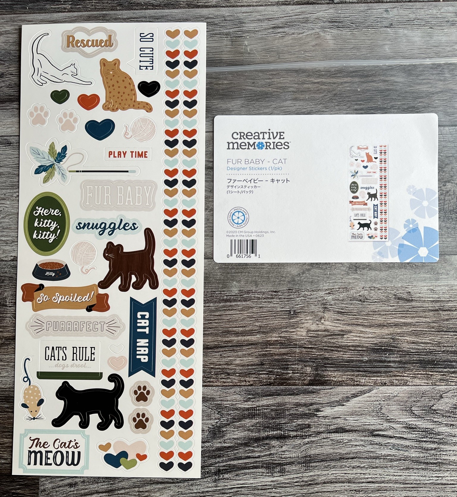 Fur Baby Cat Stickers - Tessa Scrapbooks