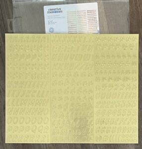 Gold Script ABC/123 Foiled Stickers – Tessa Scrapbooks