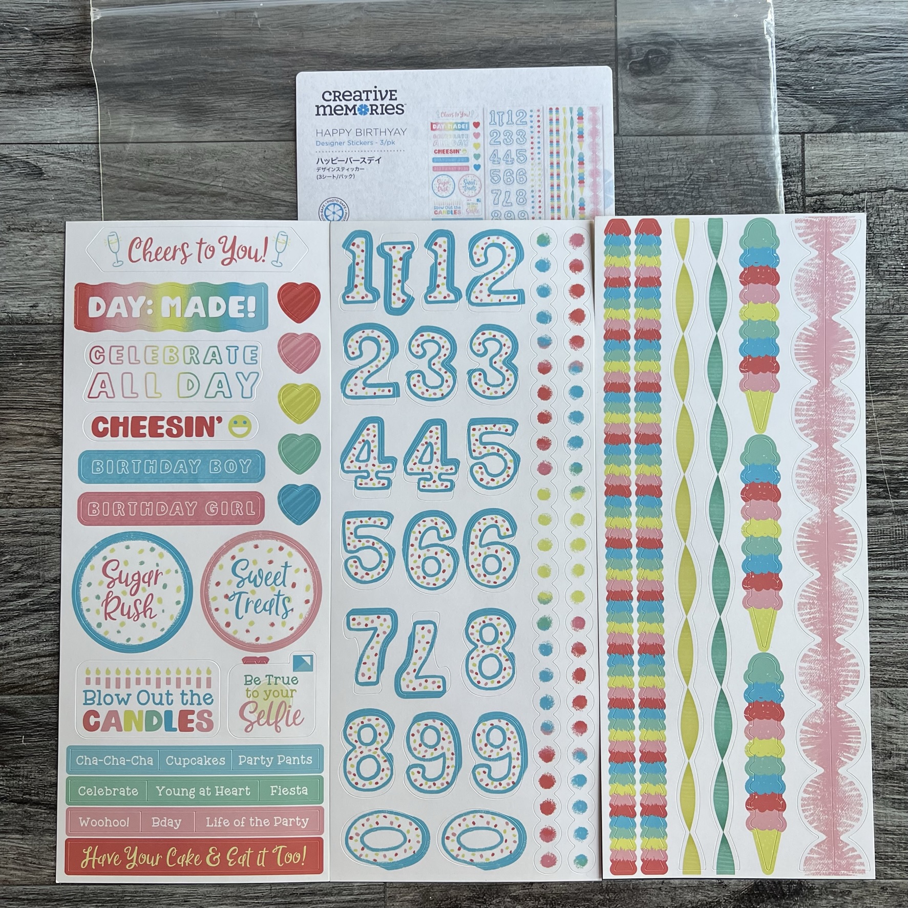 Happy BirthYay Stickers - Tessa Scrapbooks