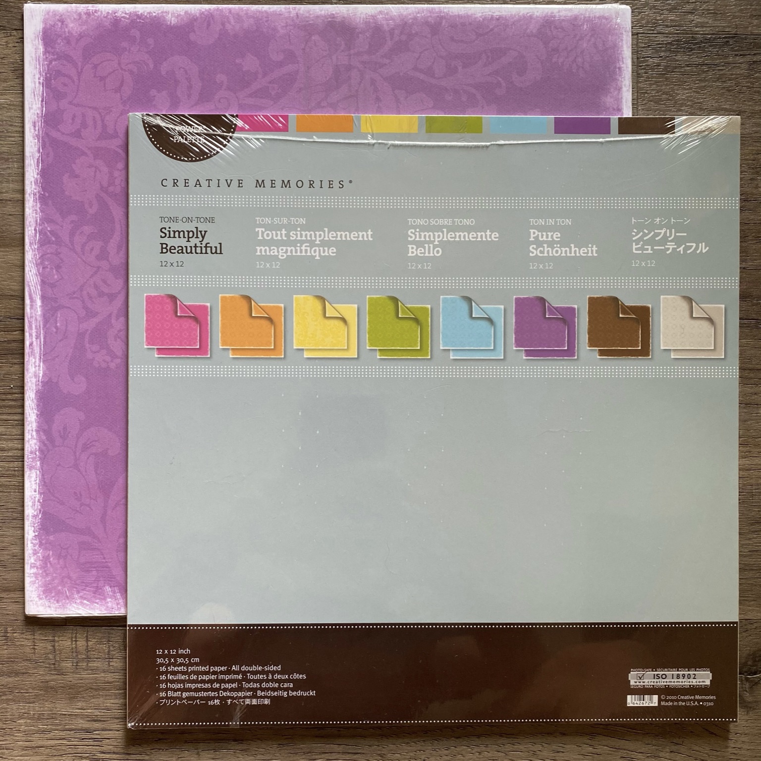 Simply Beautiful Tone on Tone Paper 12x12 - Tessa Scrapbooks