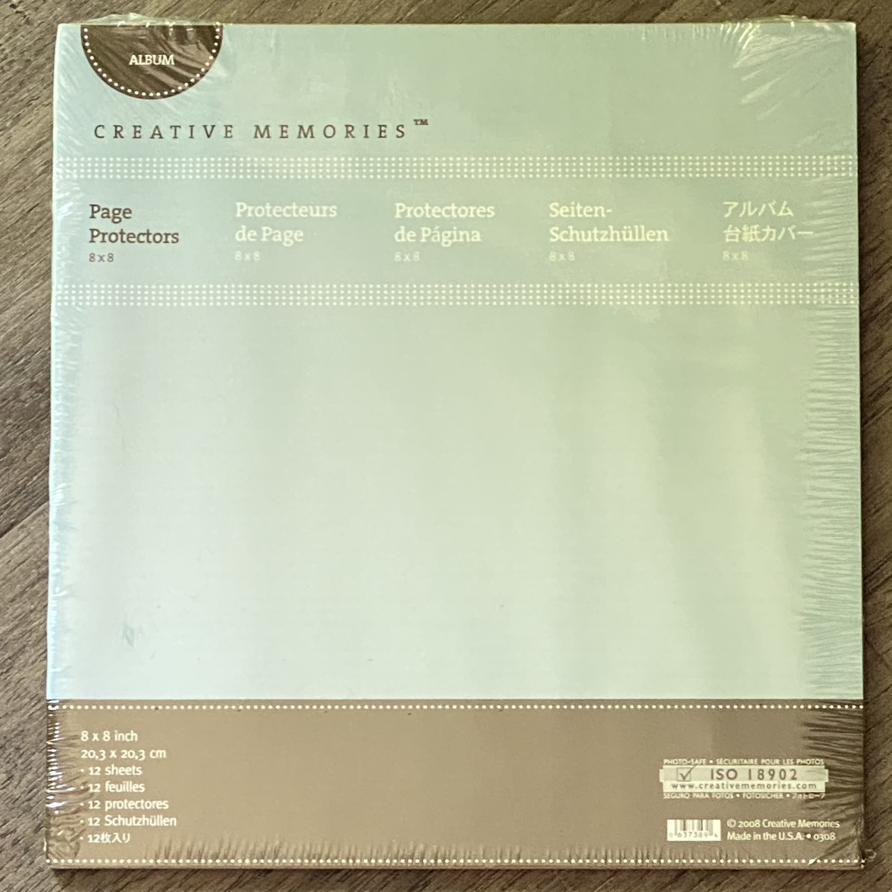 8x8 Page Protectors - Tessa Scrapbooks