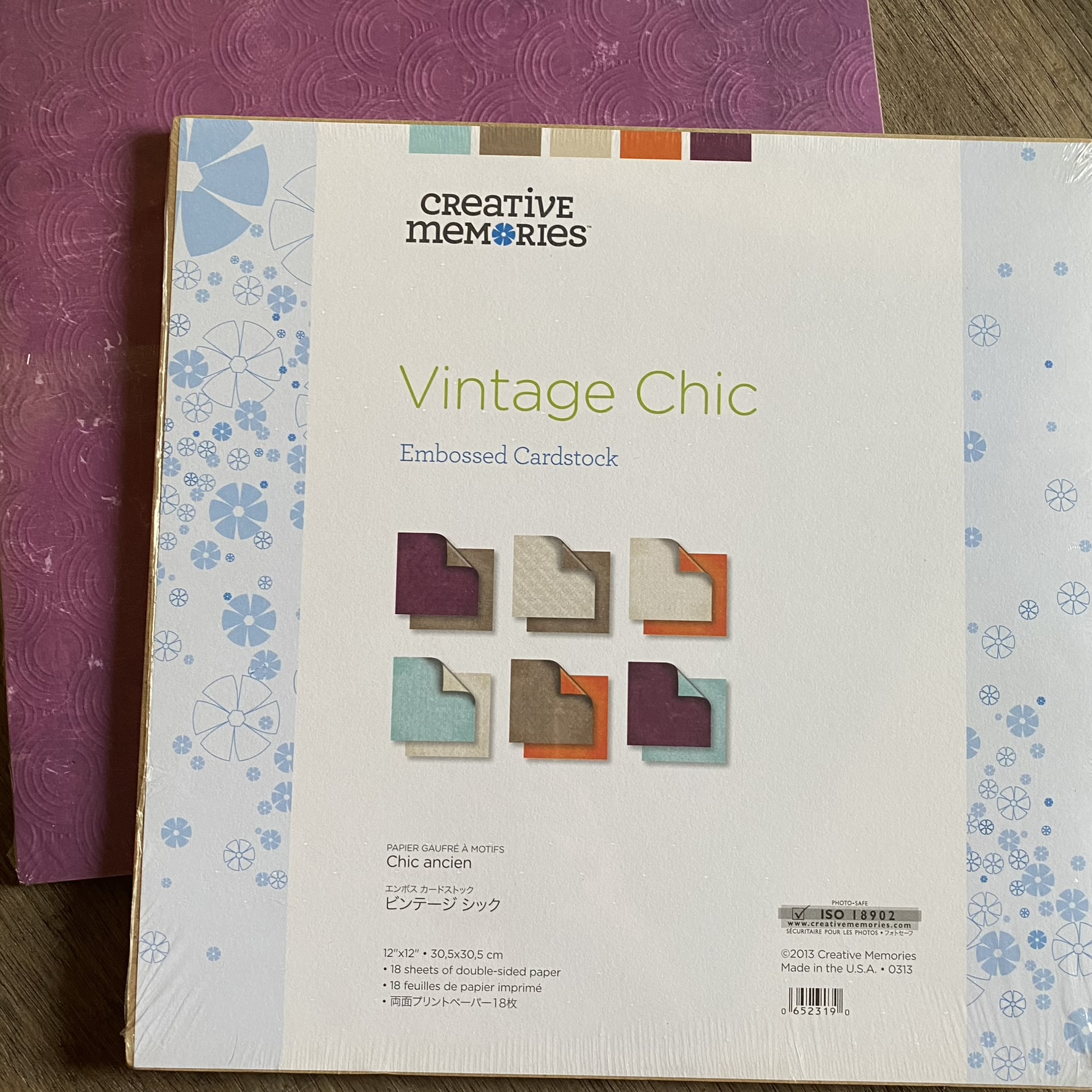 Vintage Chic Embossed Cardstock 12x12 - Tessa Scrapbooks