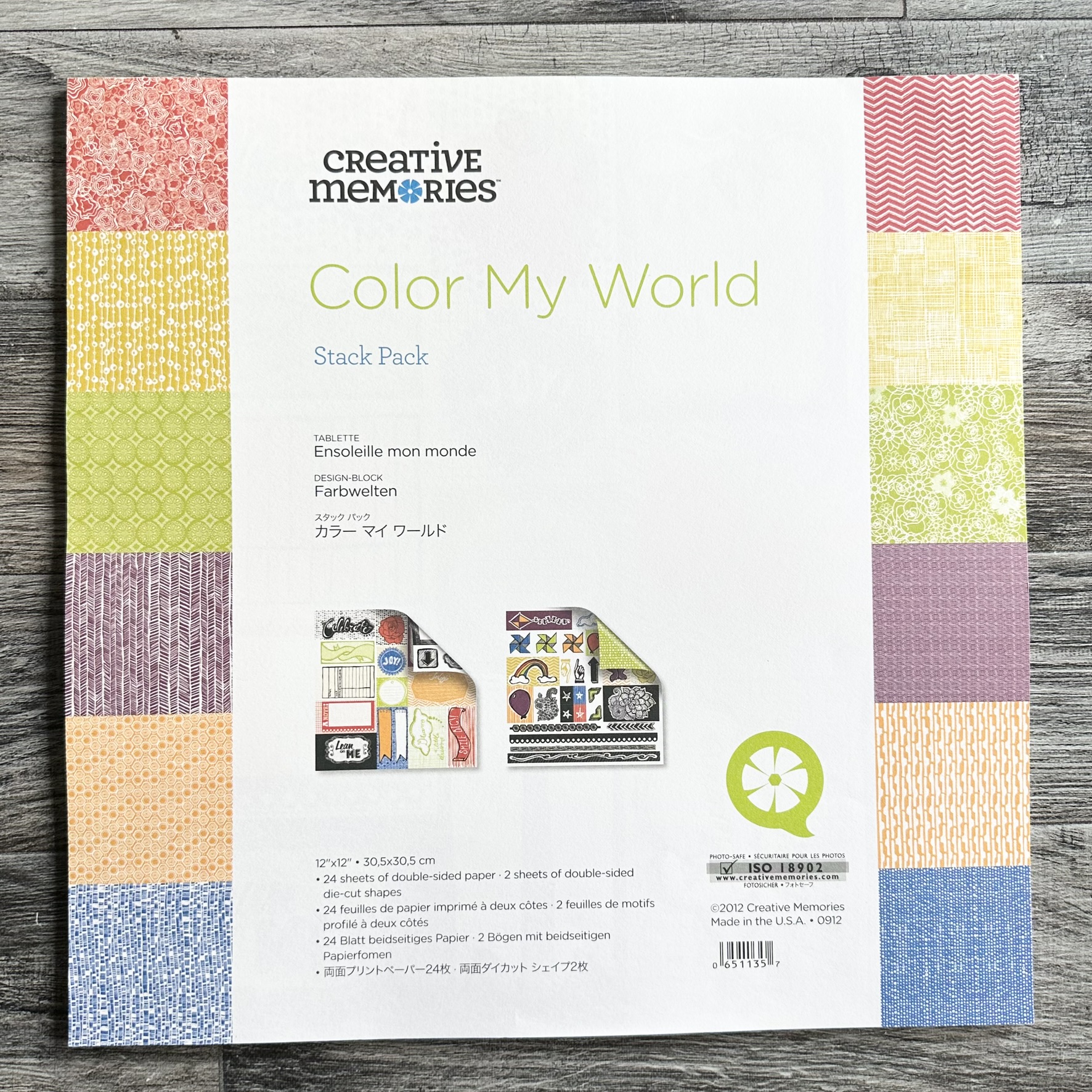 Color My World Stack Pack 12x12 - Tessa Scrapbooks