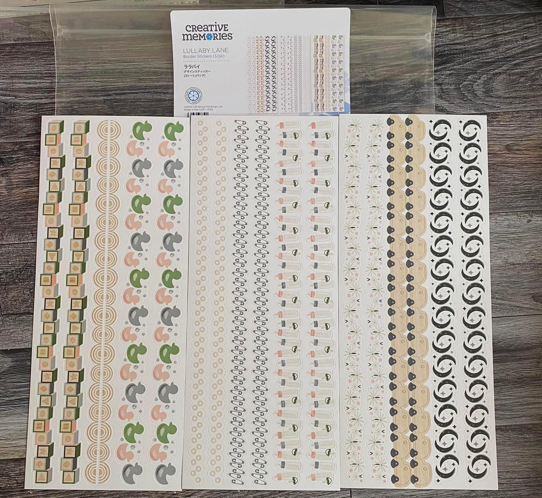 Lullaby Lane Border Stickers - Tessa Scrapbooks