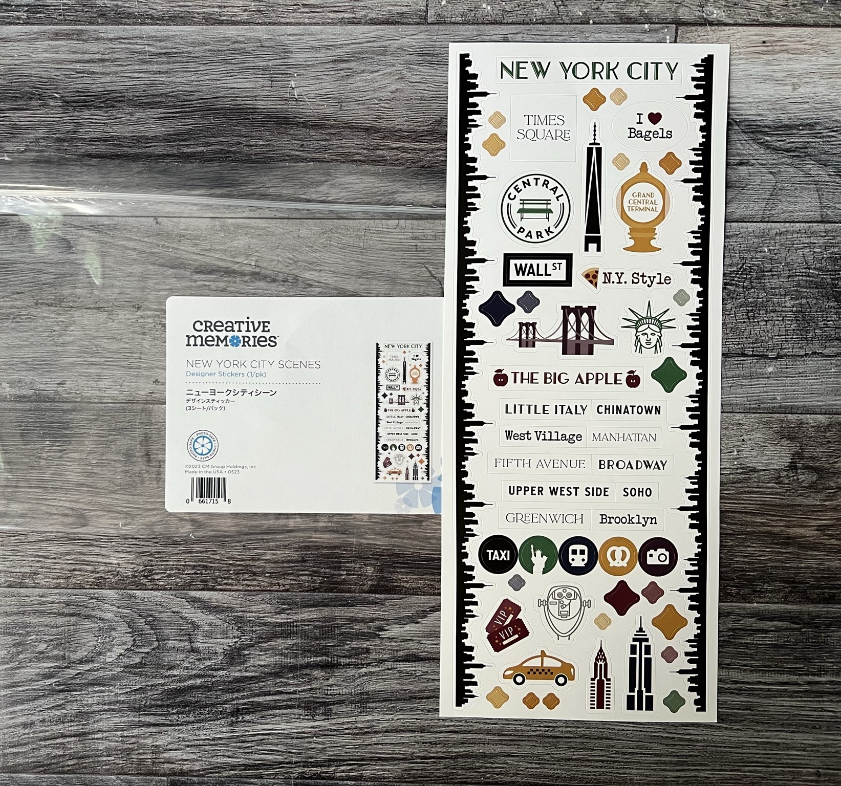 New York City Scenes Stickers - Tessa Scrapbooks