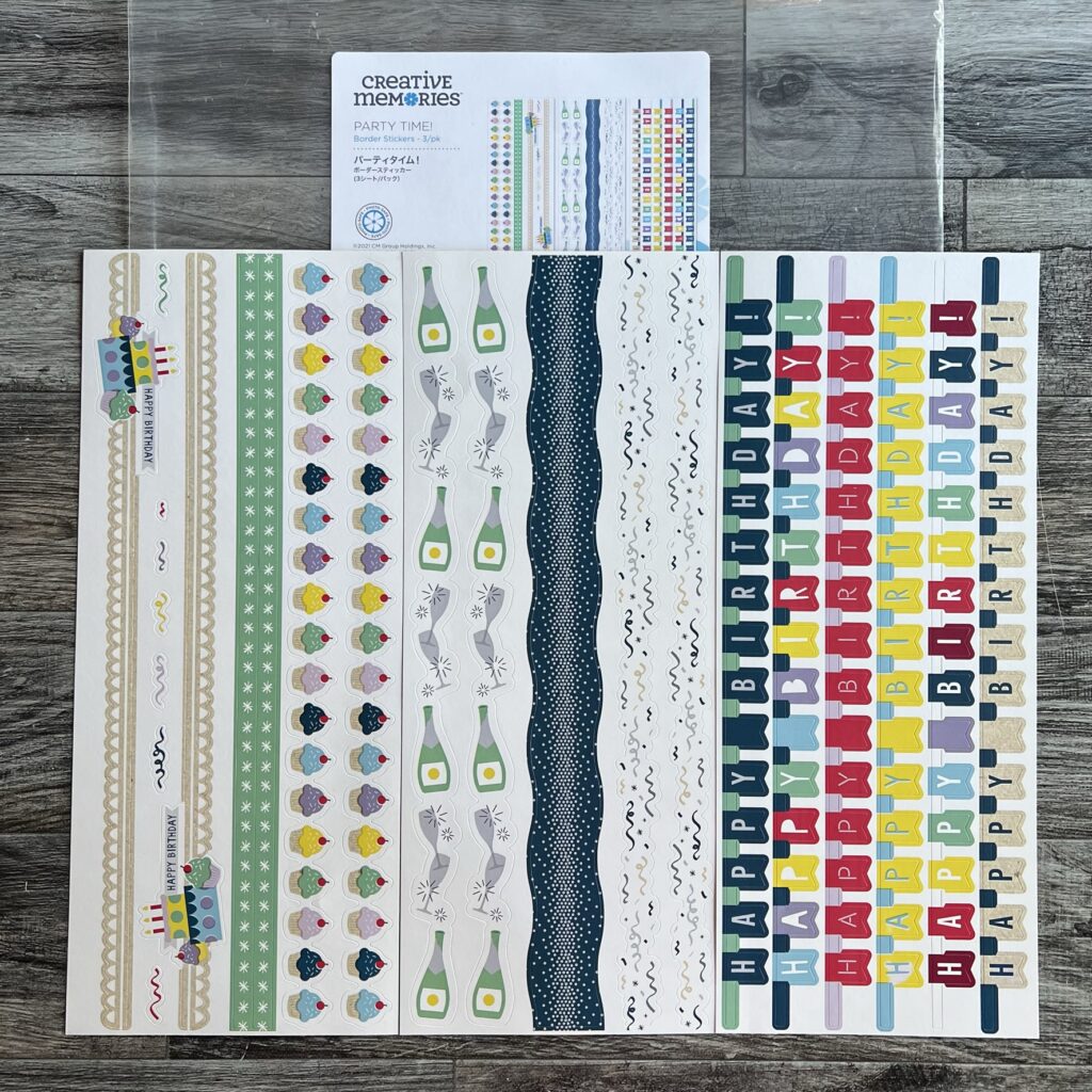 Party Time! Border Stickers – Tessa Scrapbooks