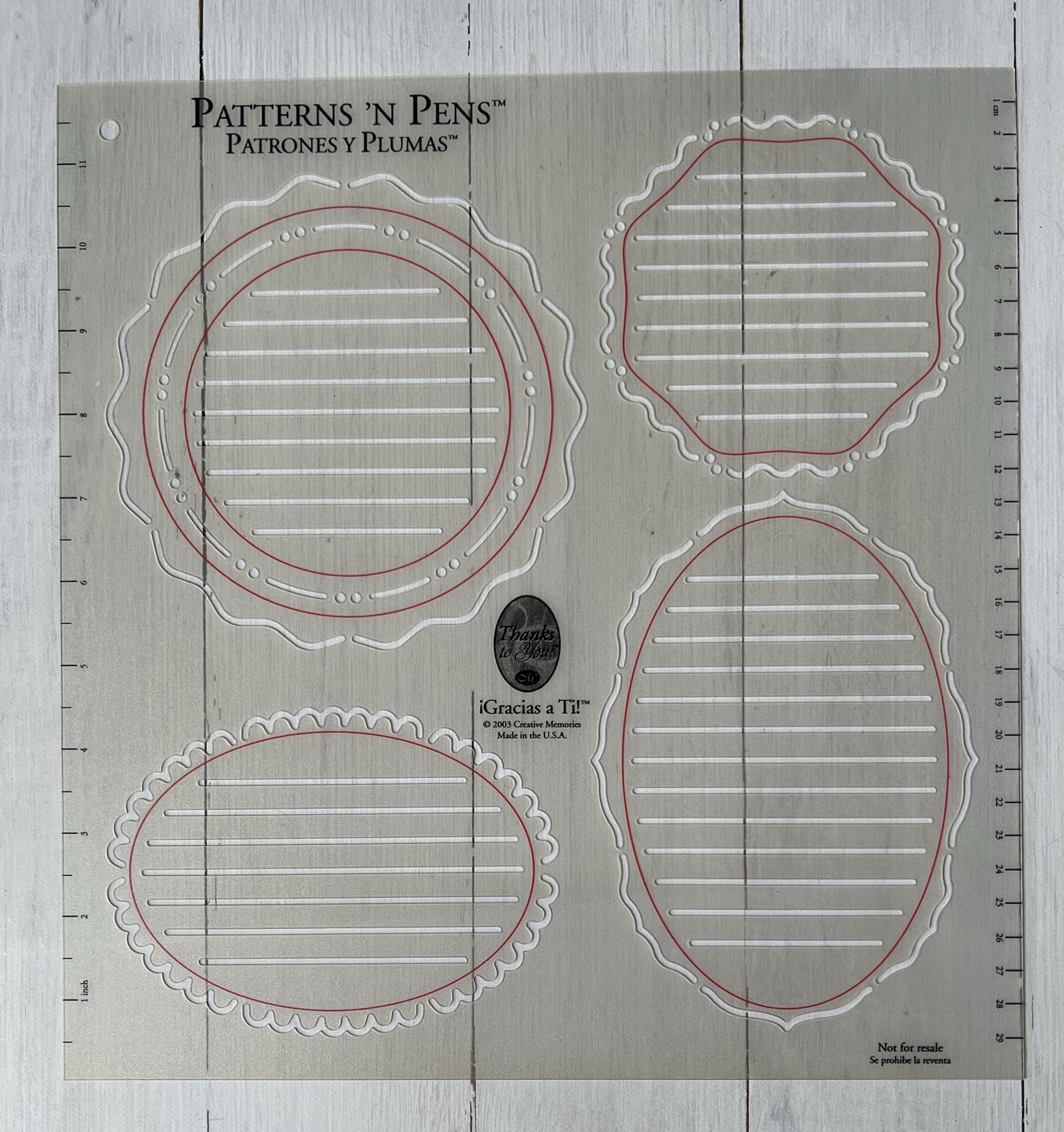 Patterns 'N Pens Template - Tessa Scrapbooks