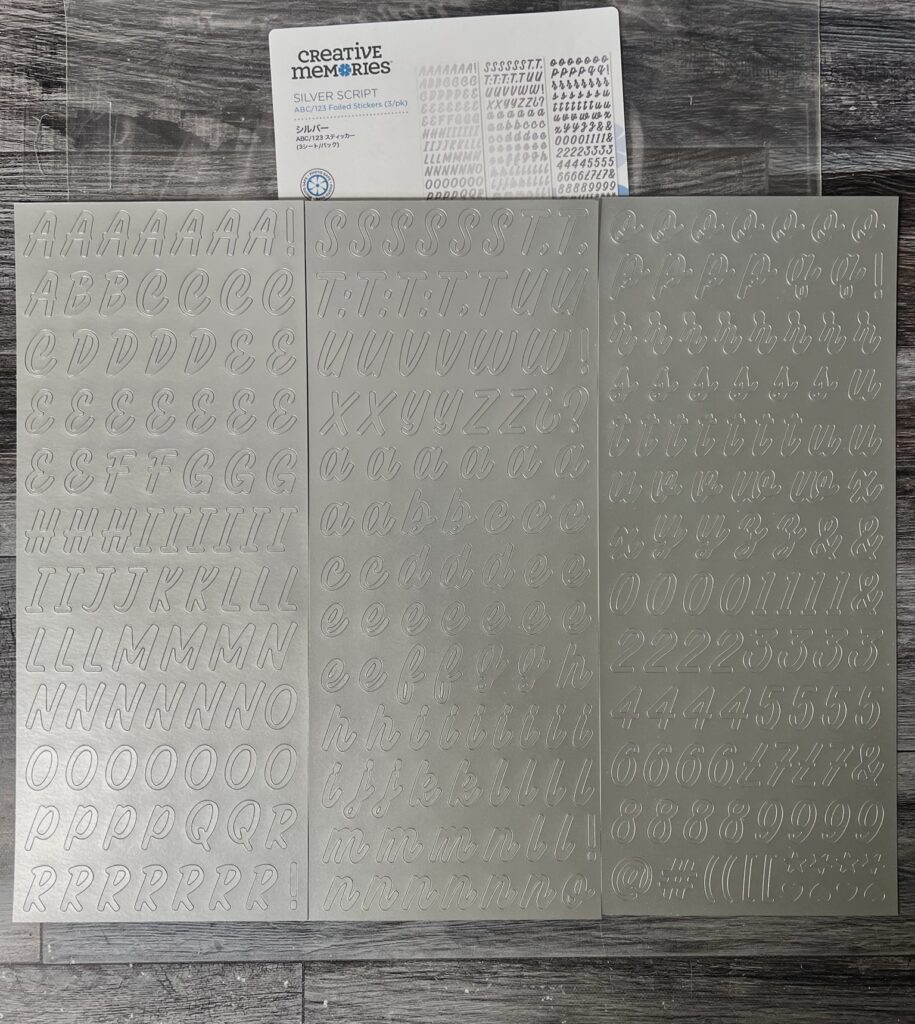Micro Sparkle Serif ABC / 123 Stickers – Tessa Scrapbooks