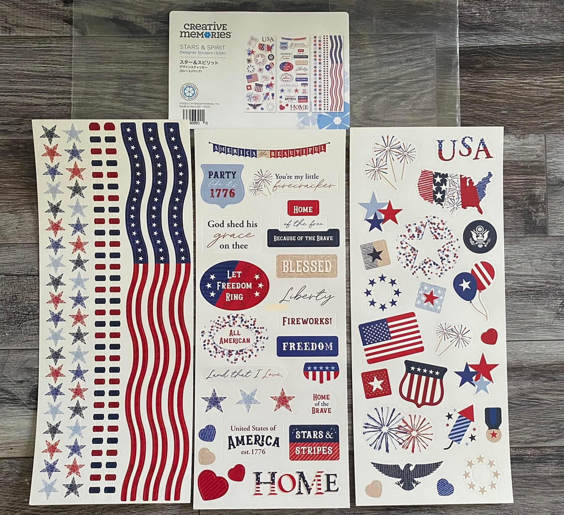 Stars & Spirit Paper and Sticker Bundle – Tessa Scrapbooks