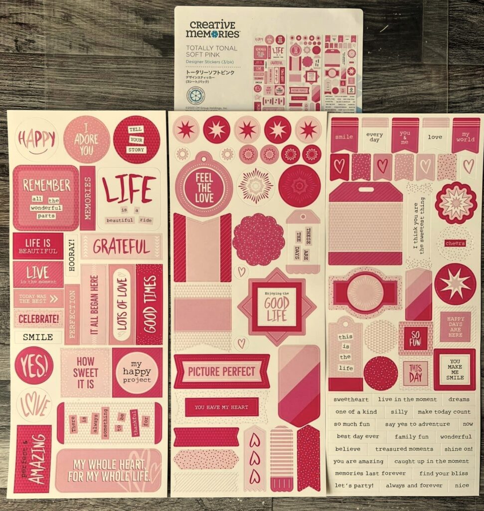 Totally Tonal Soft Pink Paper & Sticker Set – Tessa Scrapbooks