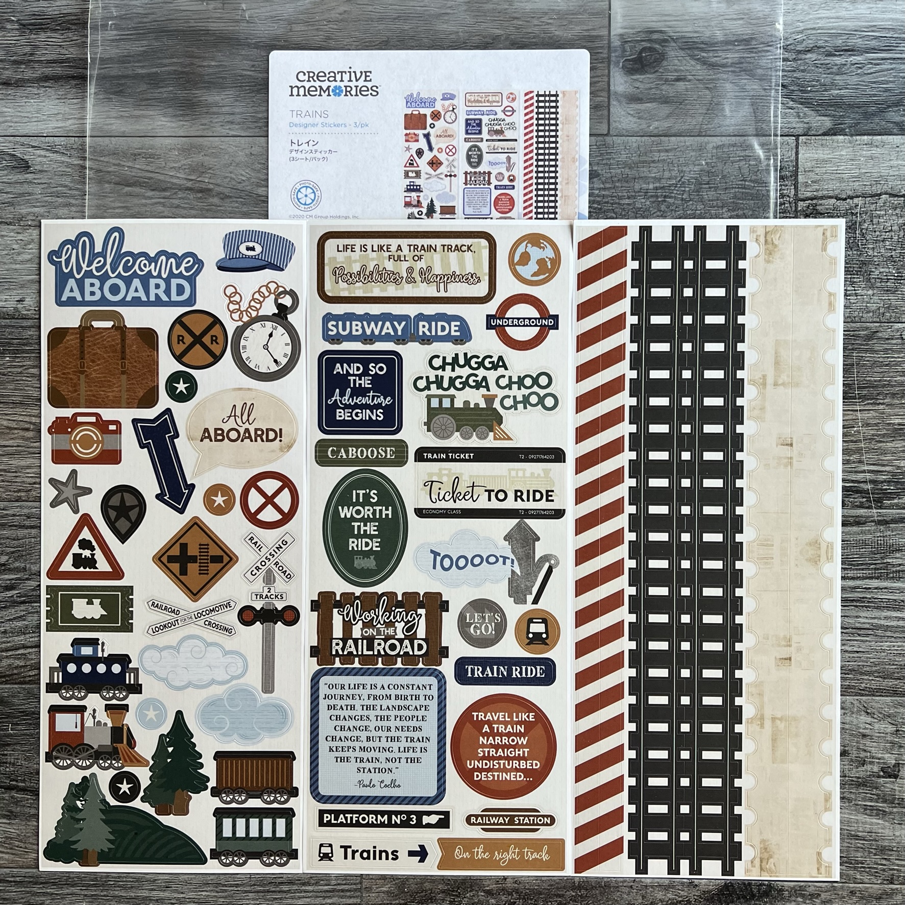 Trains Stickers - Tessa Scrapbooks
