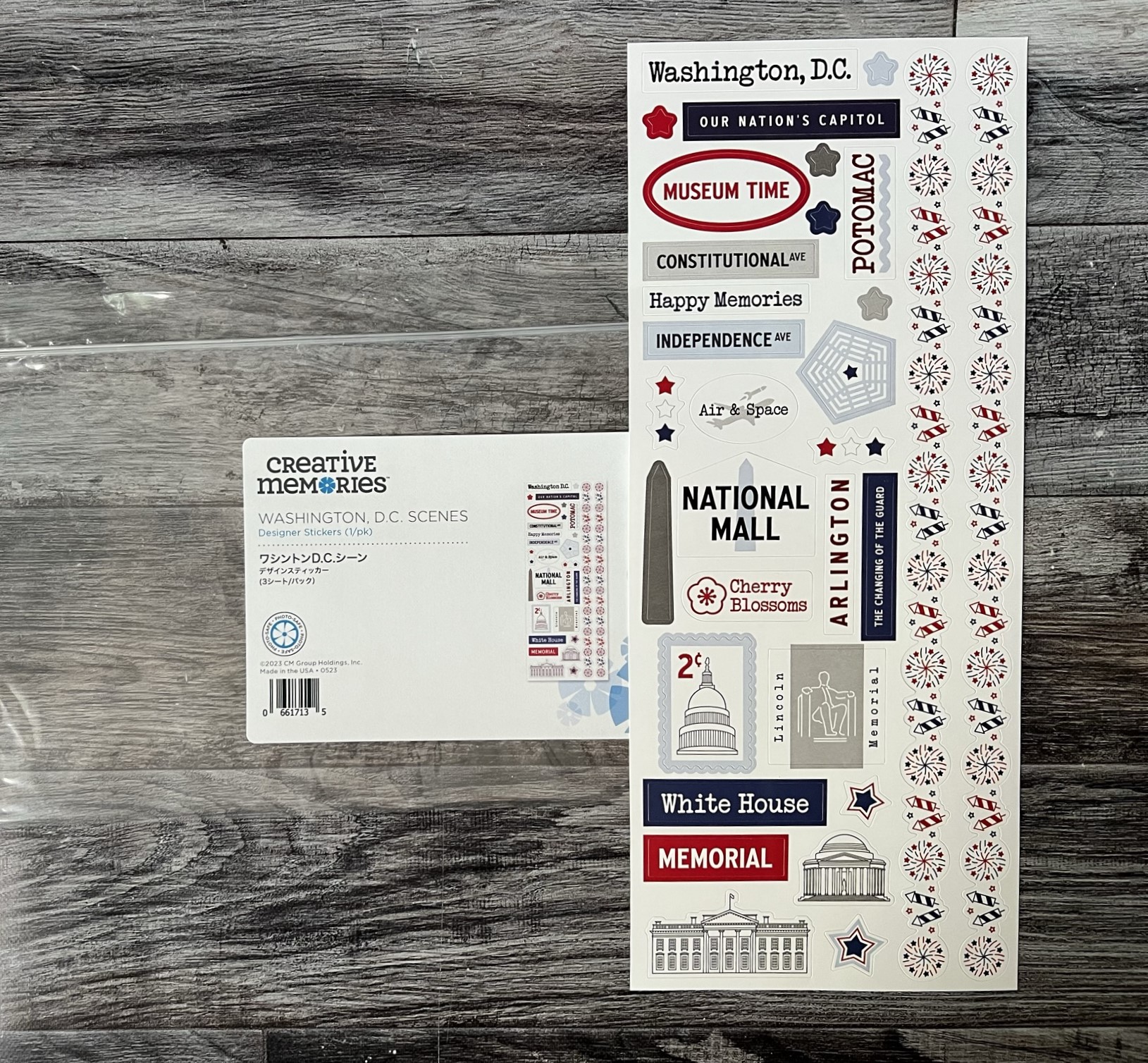 Washington, D.C. Scenes Stickers - Tessa Scrapbooks