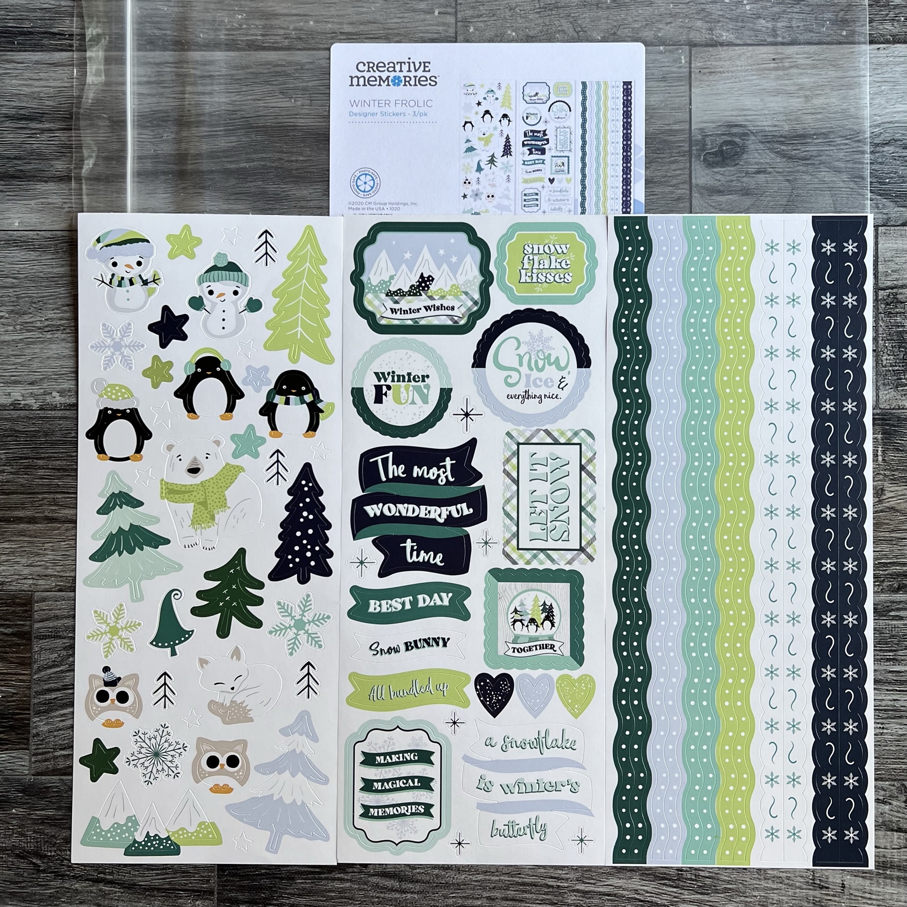 Winter Frolic Stickers - Tessa Scrapbooks