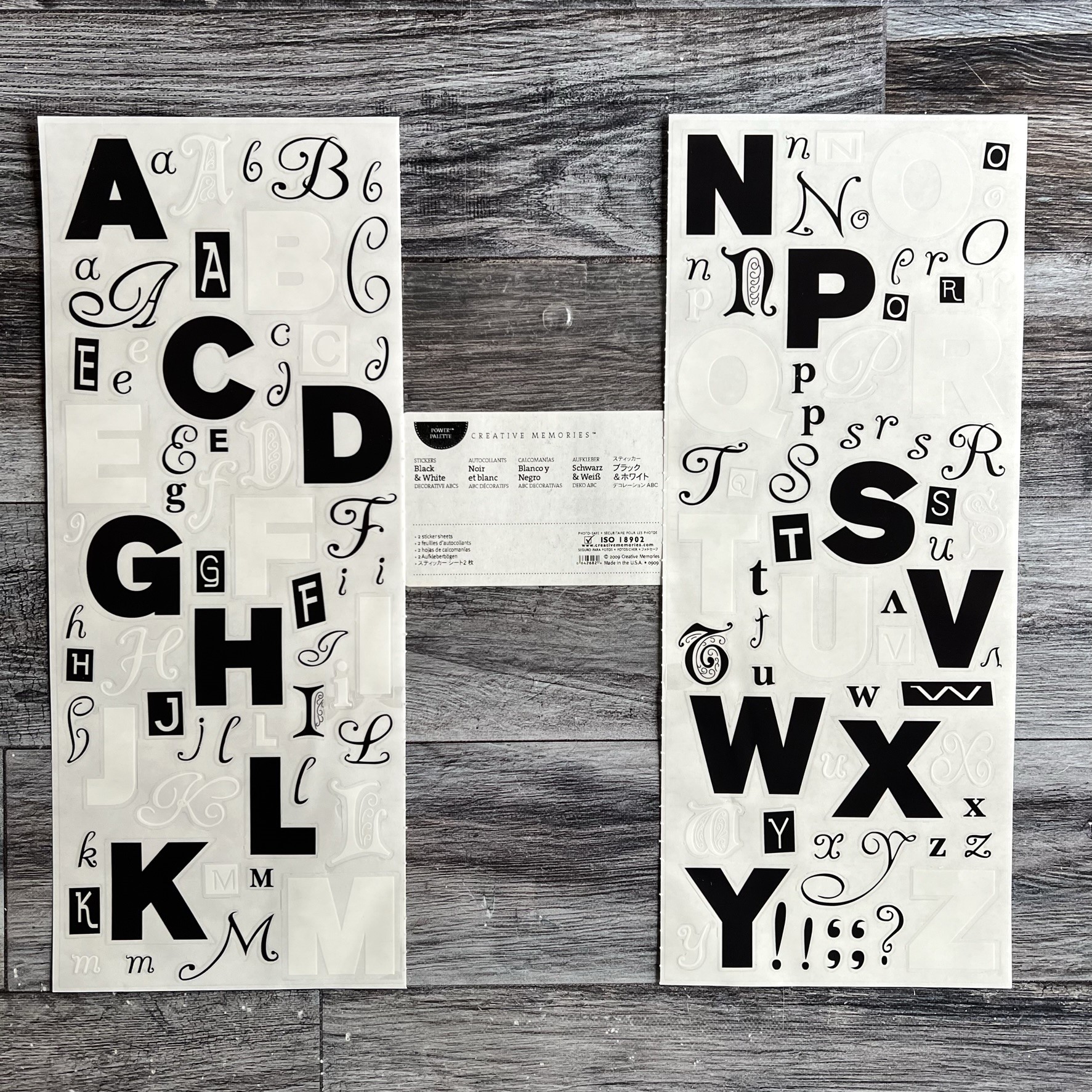 Black Serif ABC/123 Stickers – Tessa Scrapbooks