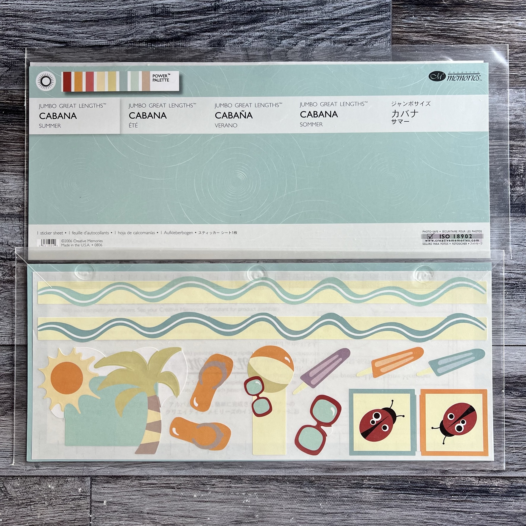 Cabana Summer Stickers - Tessa Scrapbooks