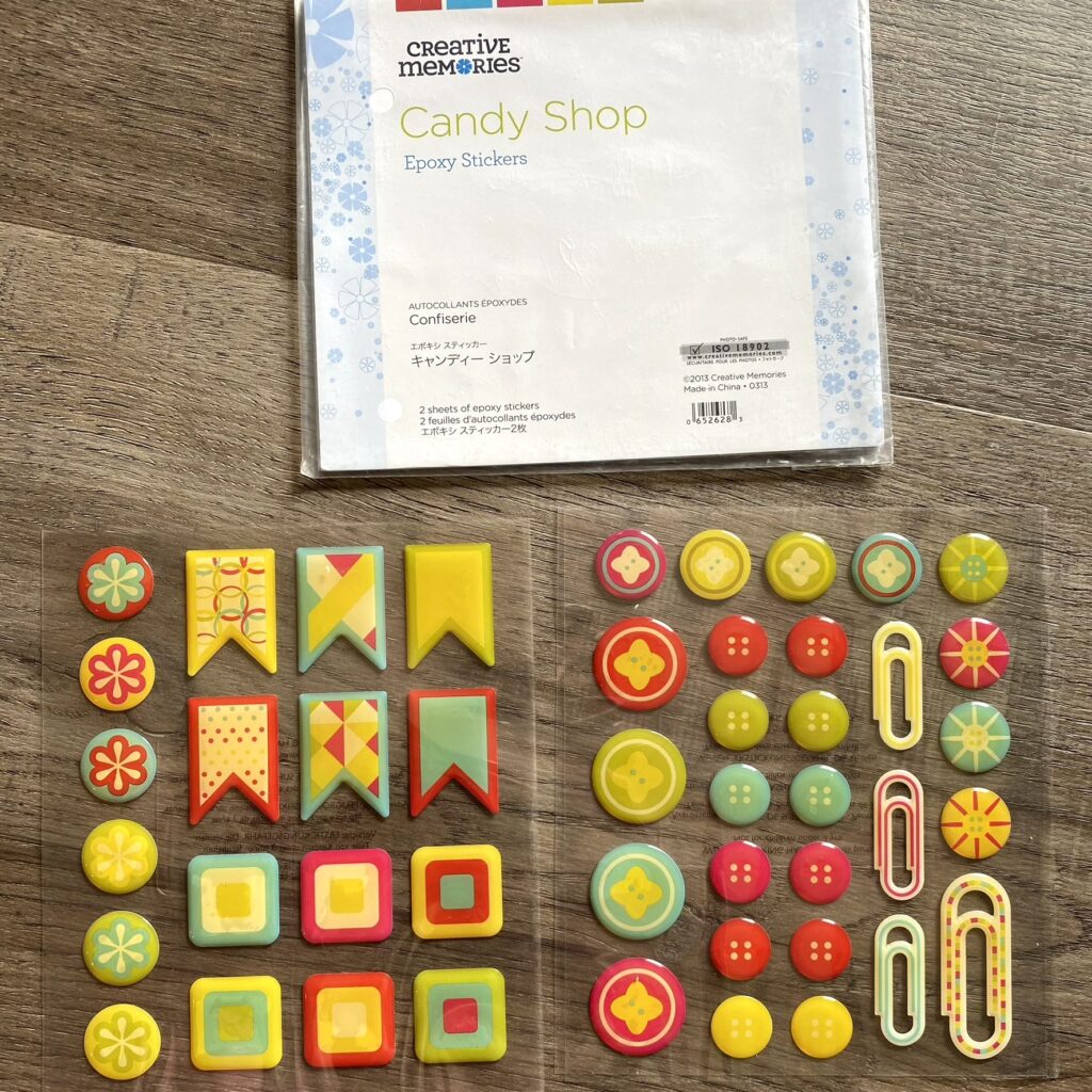 Candy Shop Epoxy Stickers – Tessa Scrapbooks