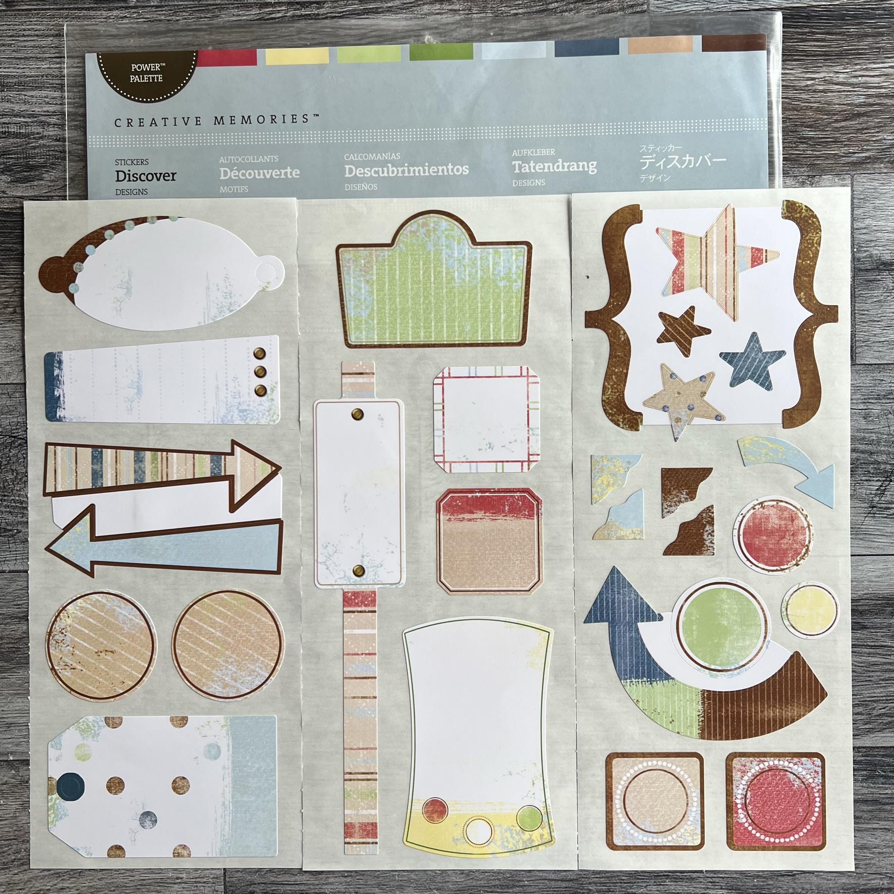 Discover Design Stickers - Tessa Scrapbooks