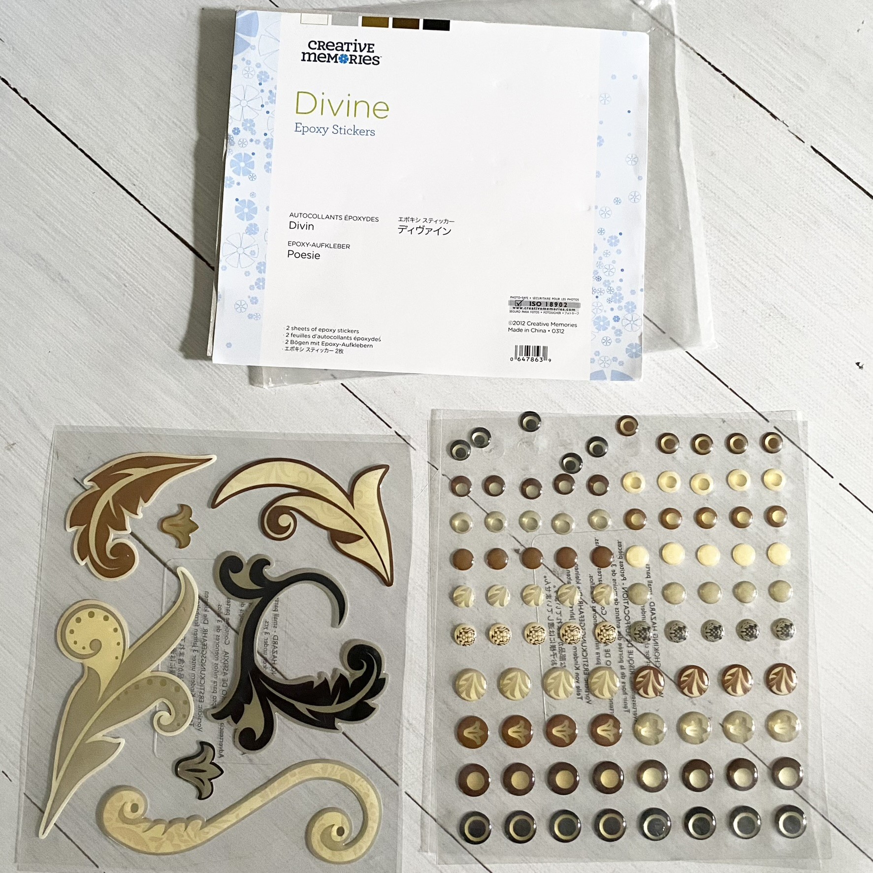 Divine Epoxy Stickers - Tessa Scrapbooks