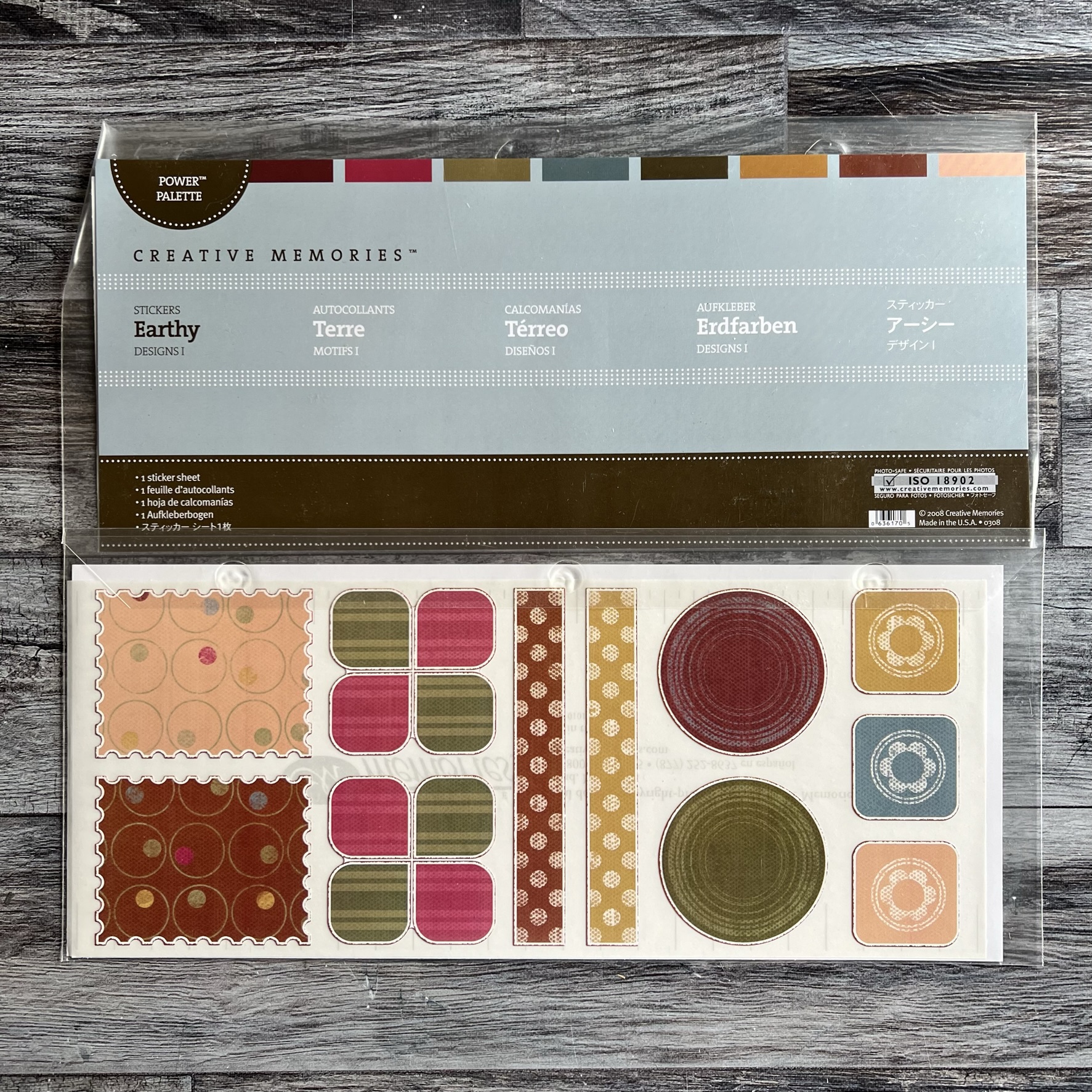 Jumbo Great Lengths Earthy Designs I Stickers - Tessa Scrapbooks