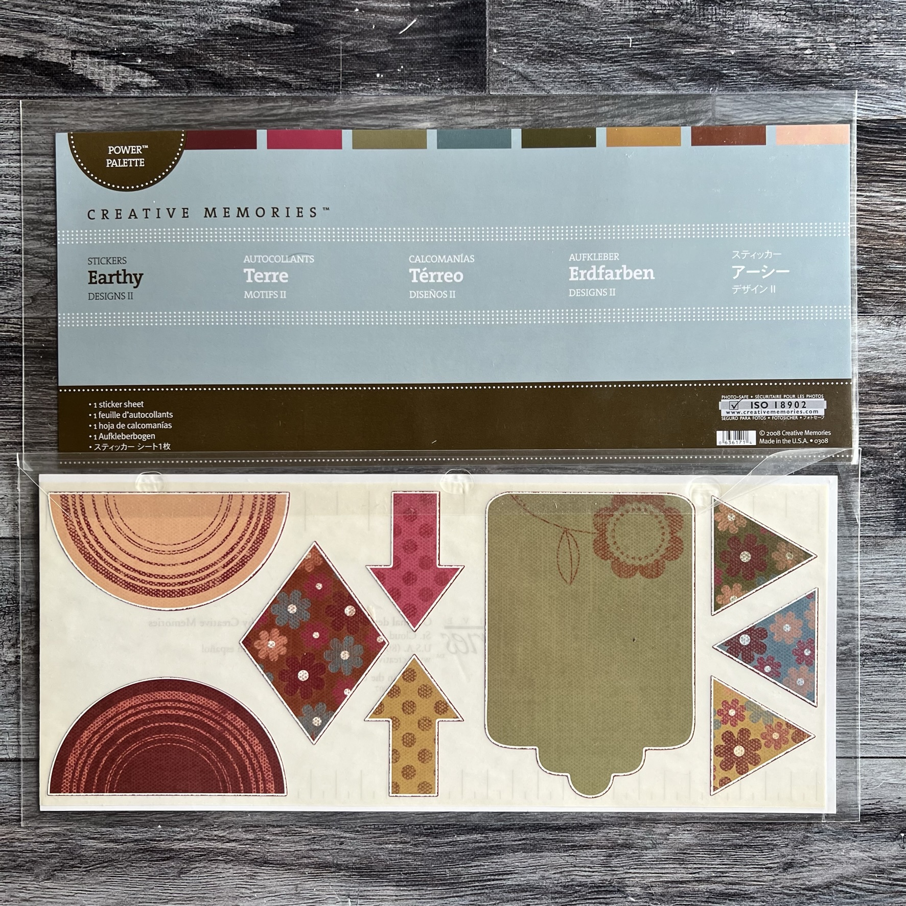 Jumbo Great Lengths Earthy Designs II Stickers - Tessa Scrapbooks