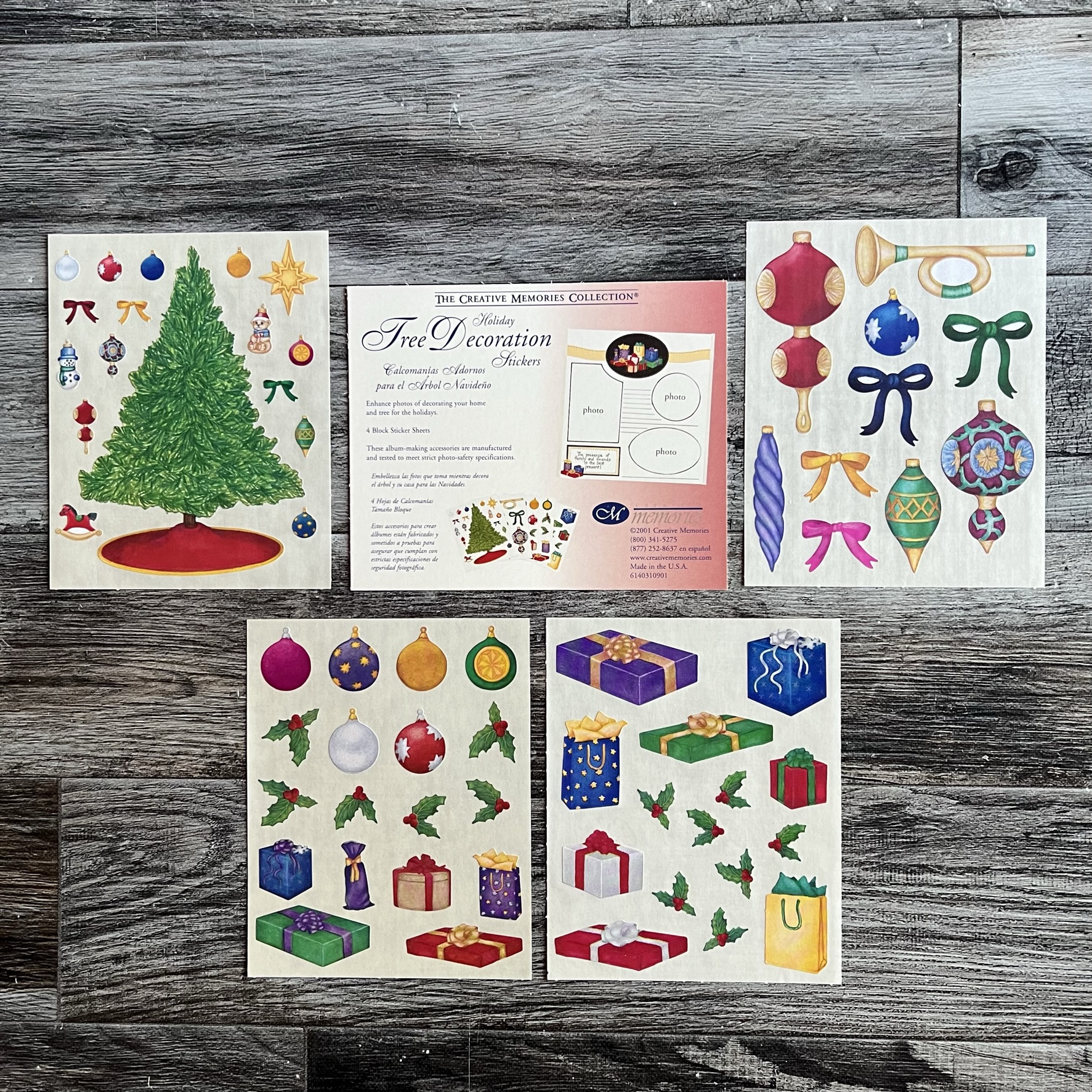 Holiday Tree Decoration Stickers - Tessa Scrapbooks