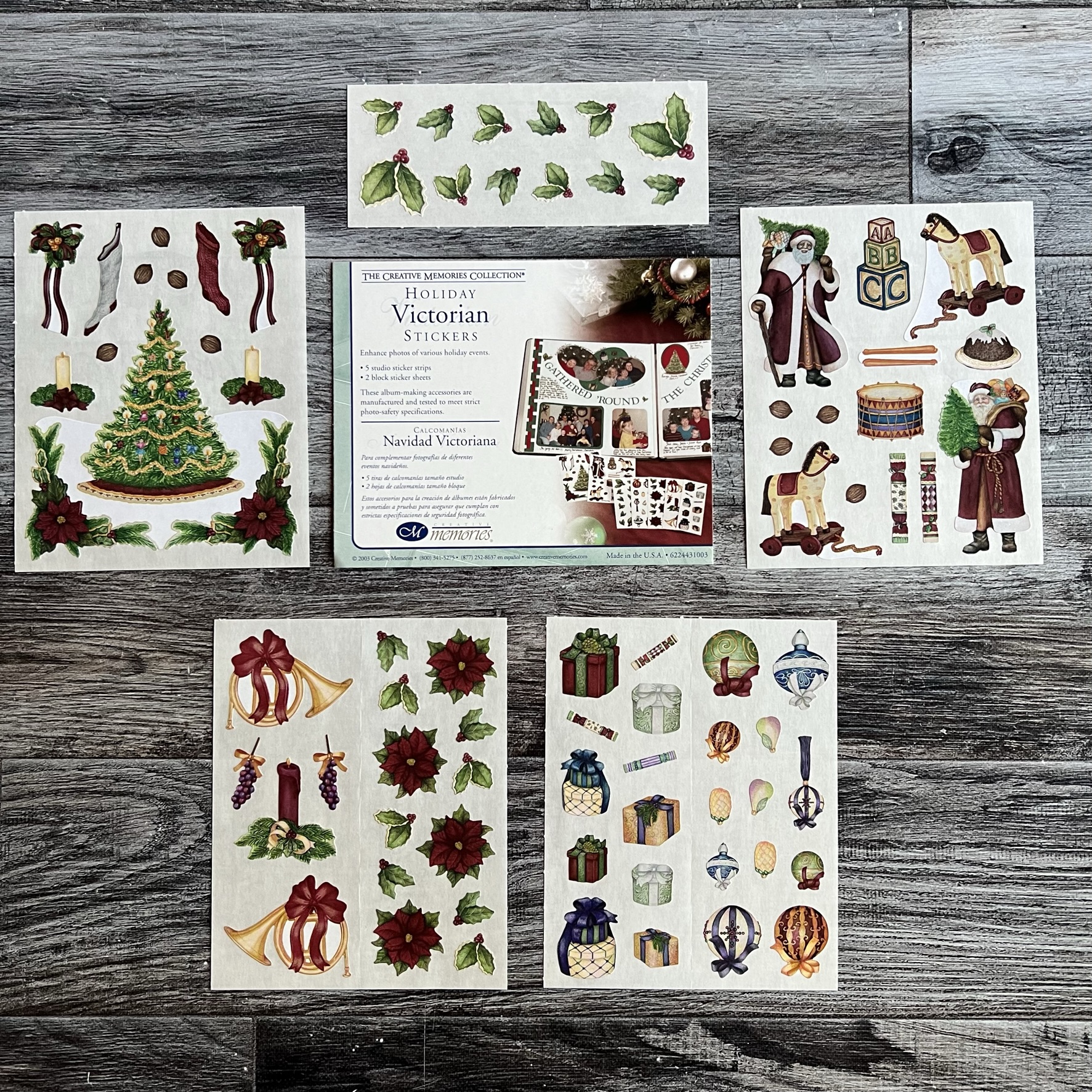 Holiday Victorian Stickers - Tessa Scrapbooks