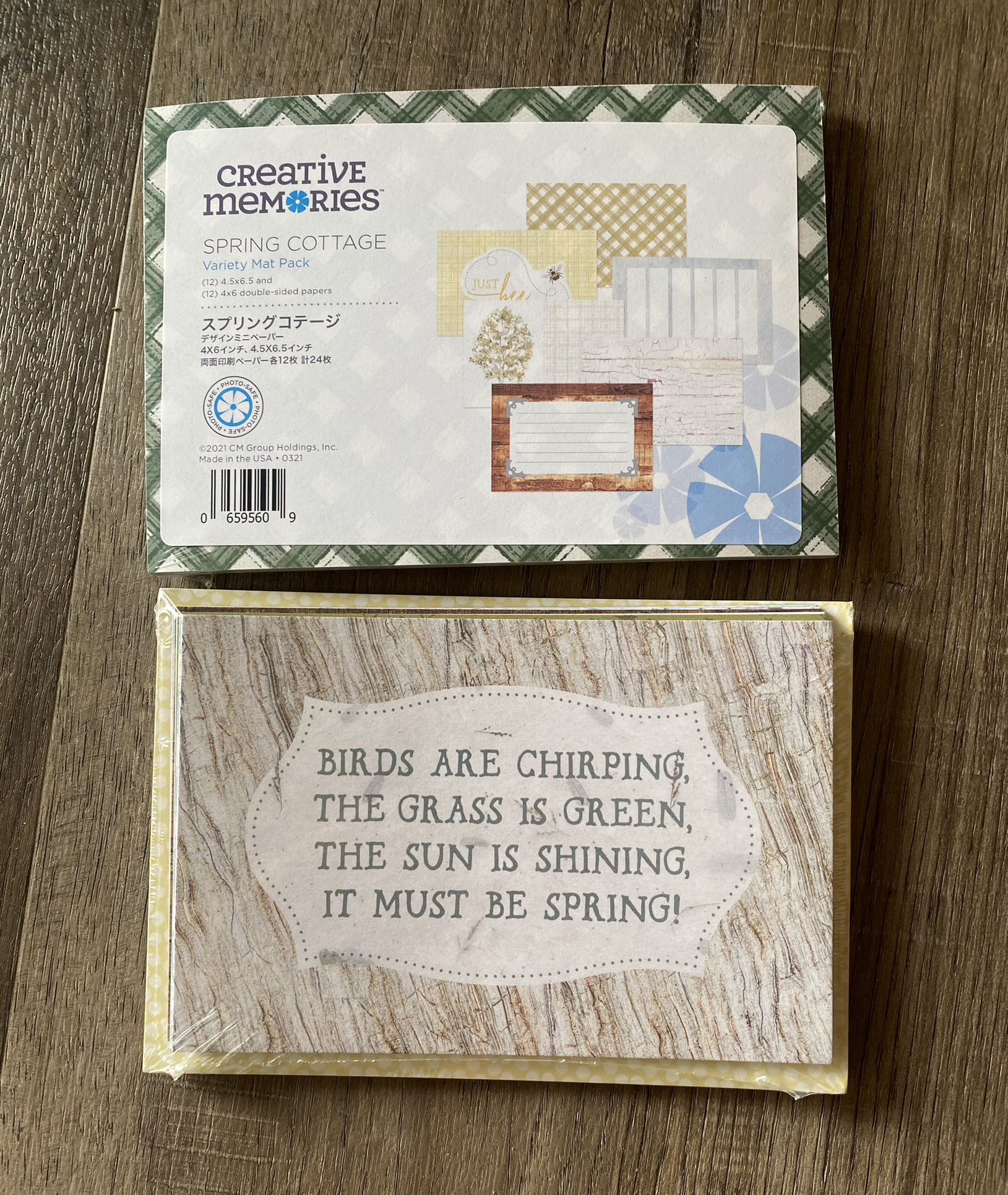Spring Cottage Variety Mat Pack - Tessa Scrapbooks