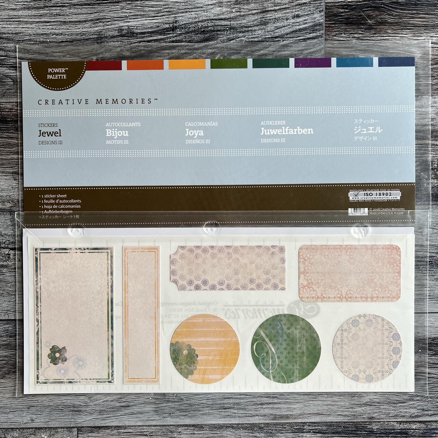 Jumbo Great Lengths Jewel Designs III Stickers - Tessa Scrapbooks