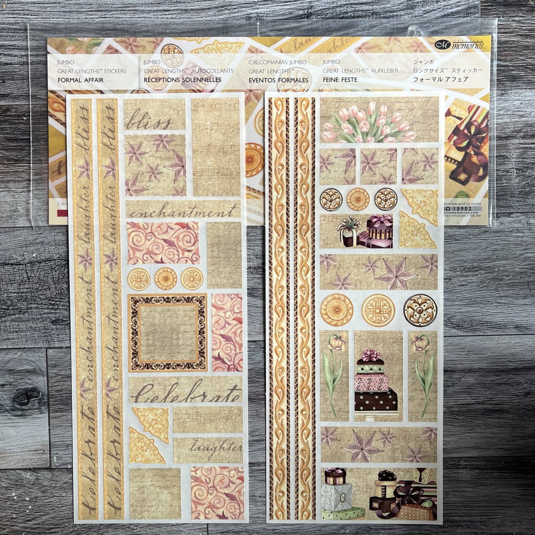 Jumbo Great Lengths Formal Affair Stickers - Tessa Scrapbooks
