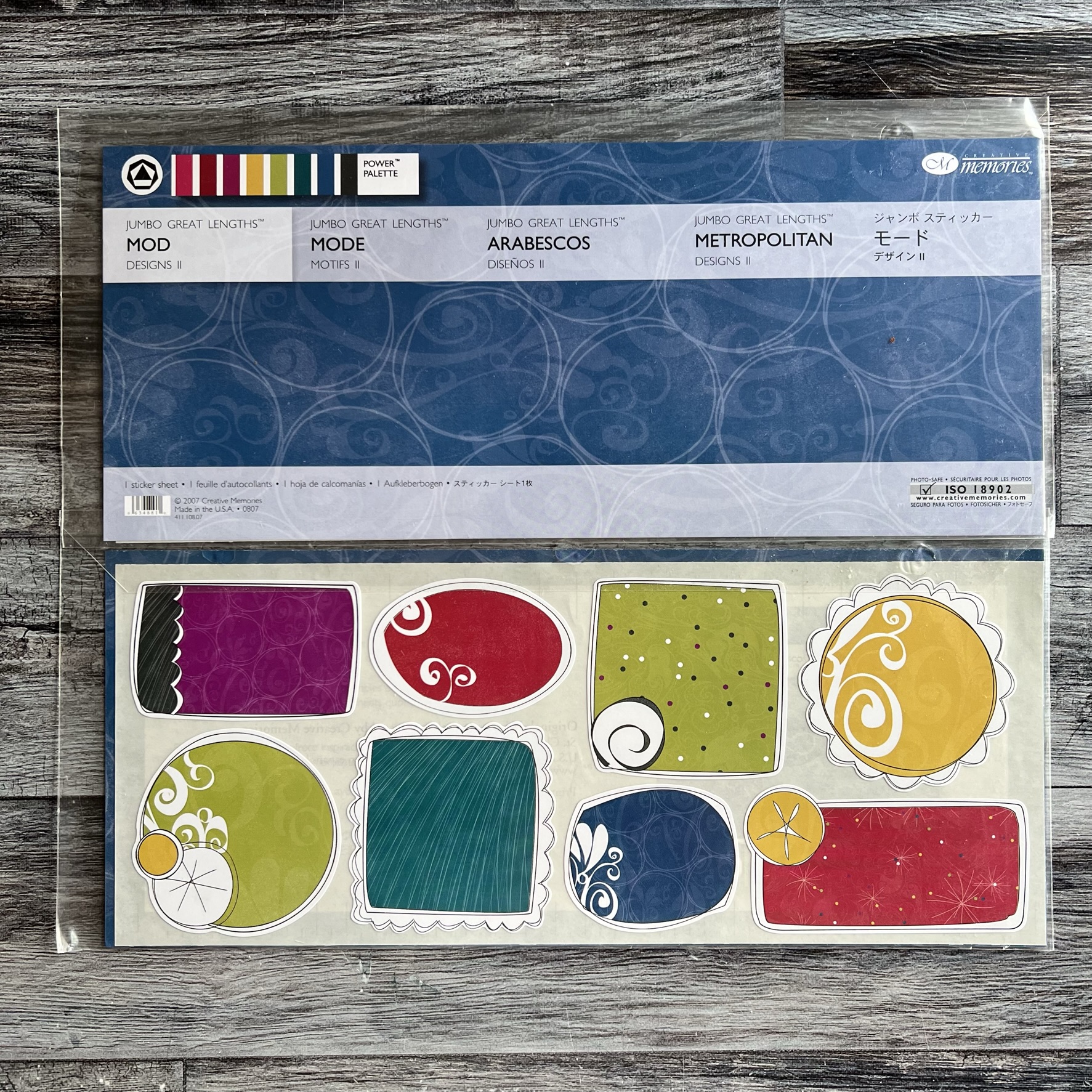 Jumbo Great Lengths Mod Designs II Stickers - Tessa Scrapbooks