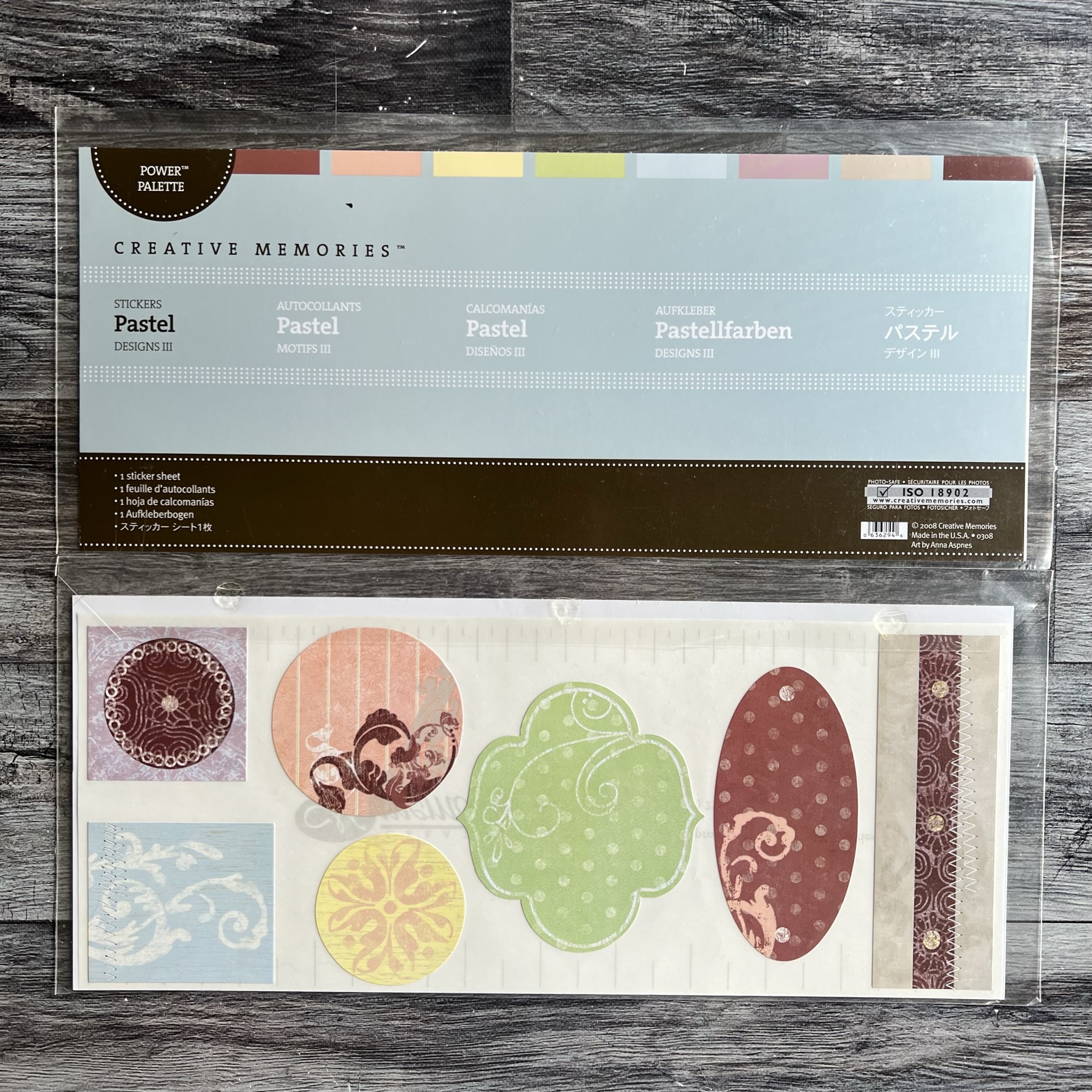 Jumbo Great Lengths Pastel Designs III Stickers - Tessa Scrapbooks