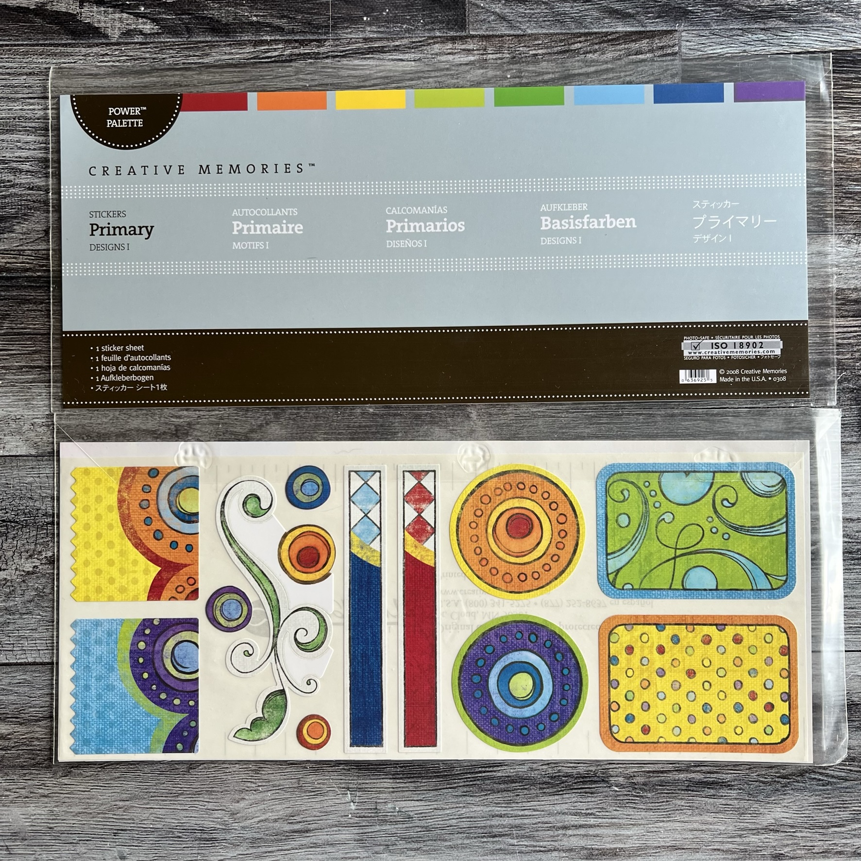 Jumbo Great Lengths Primary Designs I Stickers - Tessa Scrapbooks