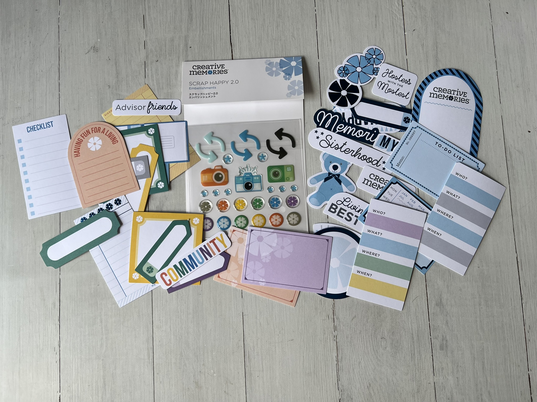 Scrap Happy 2.0 Embellishments by Creative Memories - Tessa Scrapbooks