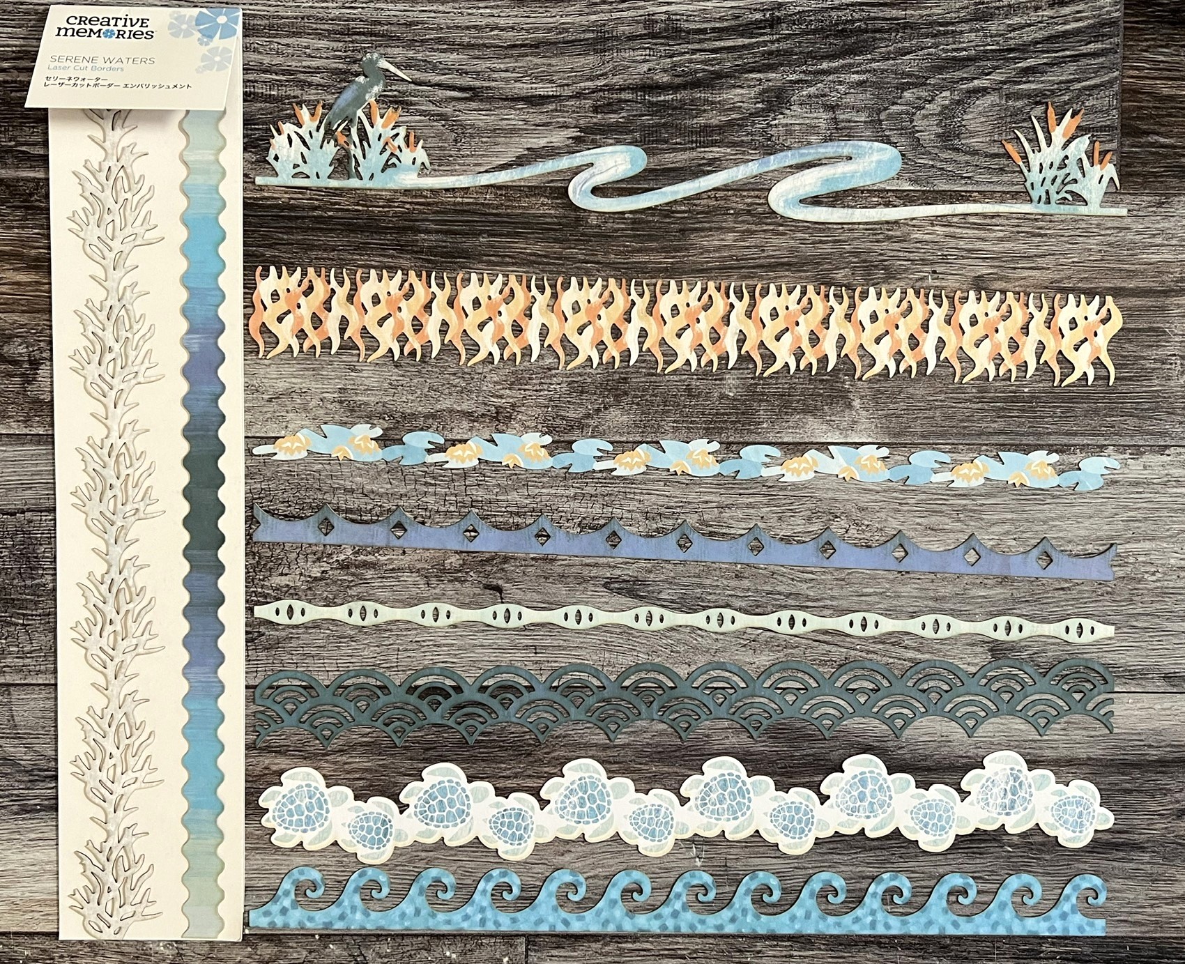 Serene Waters Laser Cut Borders - Tessa Scrapbooks