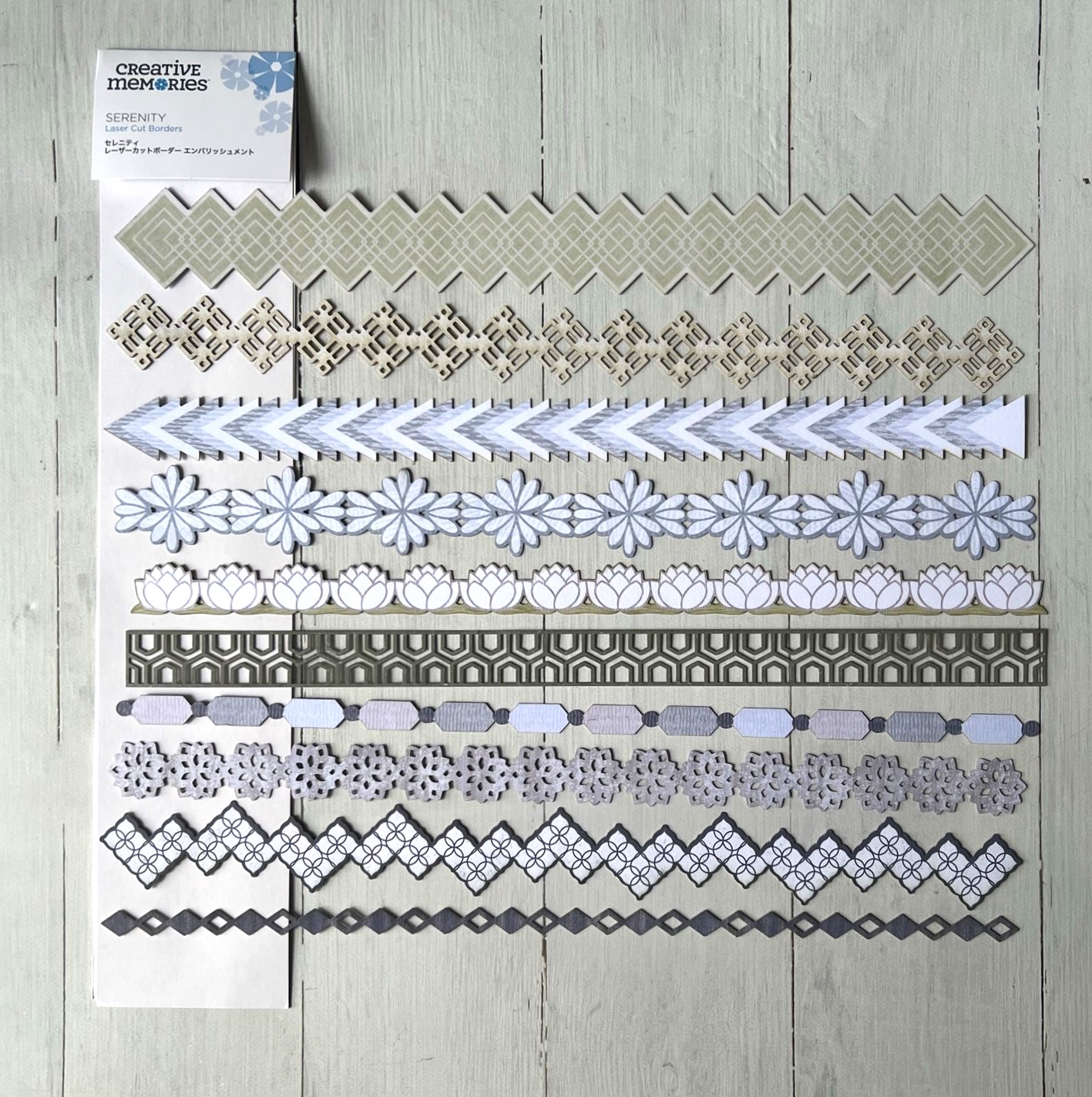 Serenity Laser Cut Borders - Tessa Scrapbooks