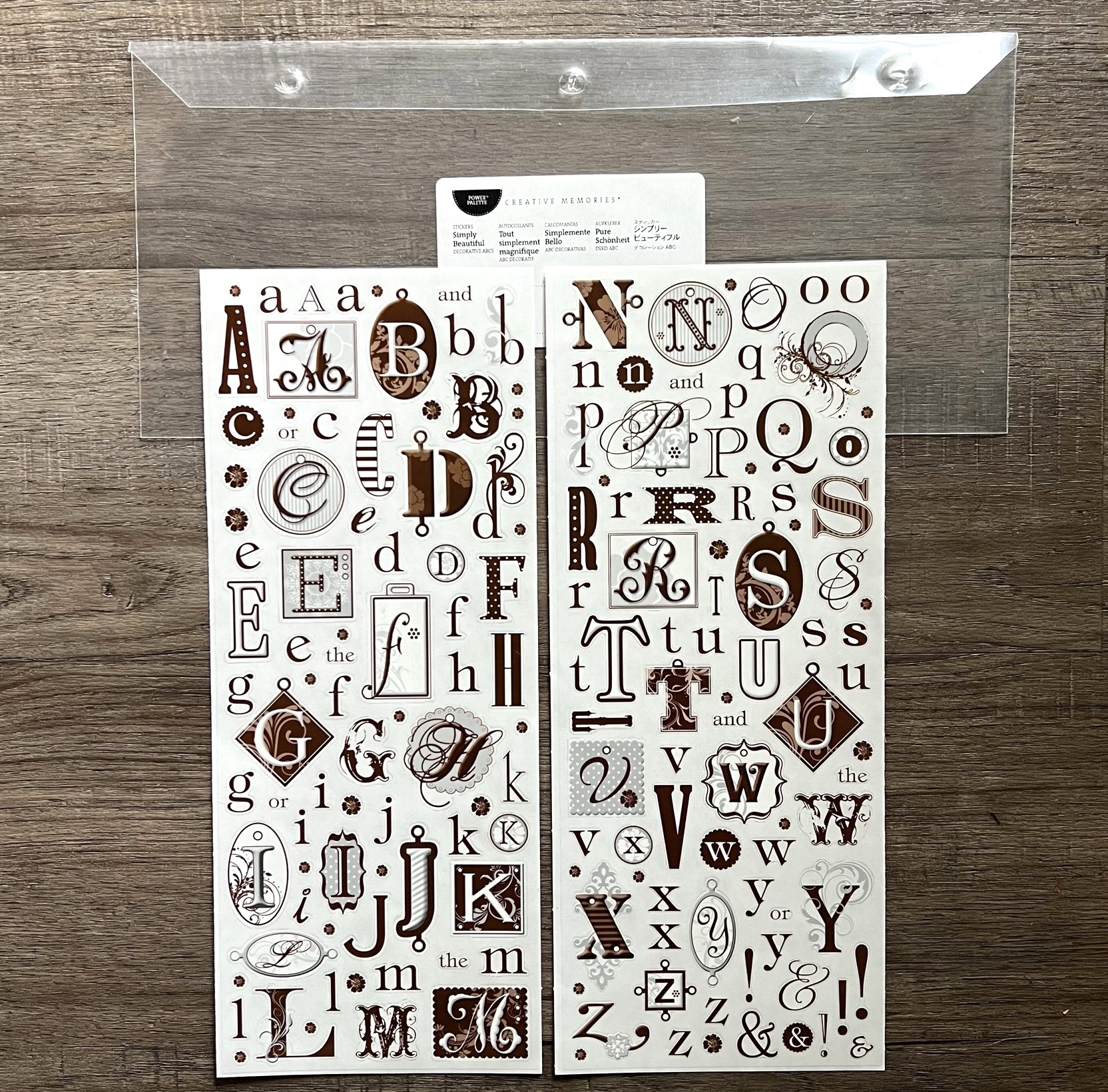 Everyday Decorative ABC Stickers - Tessa Scrapbooks