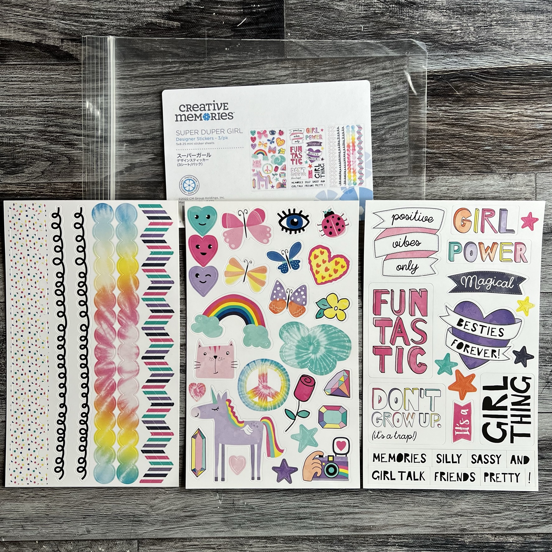 Super Duper Girl Stickers - Tessa Scrapbooks