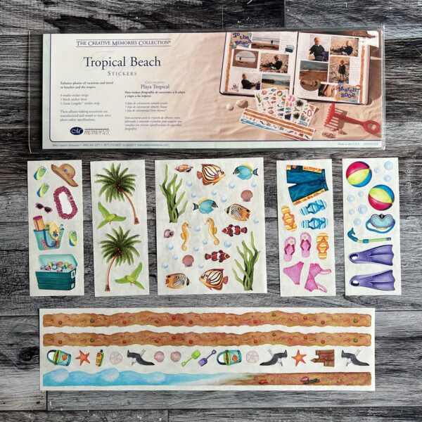 Tropical Beach Stickers – Tessa Scrapbooks