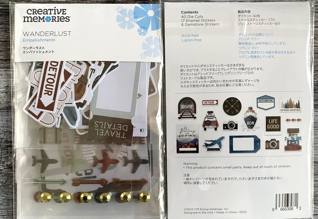 Wanderlust Decorative Bundle – Tessa Scrapbooks