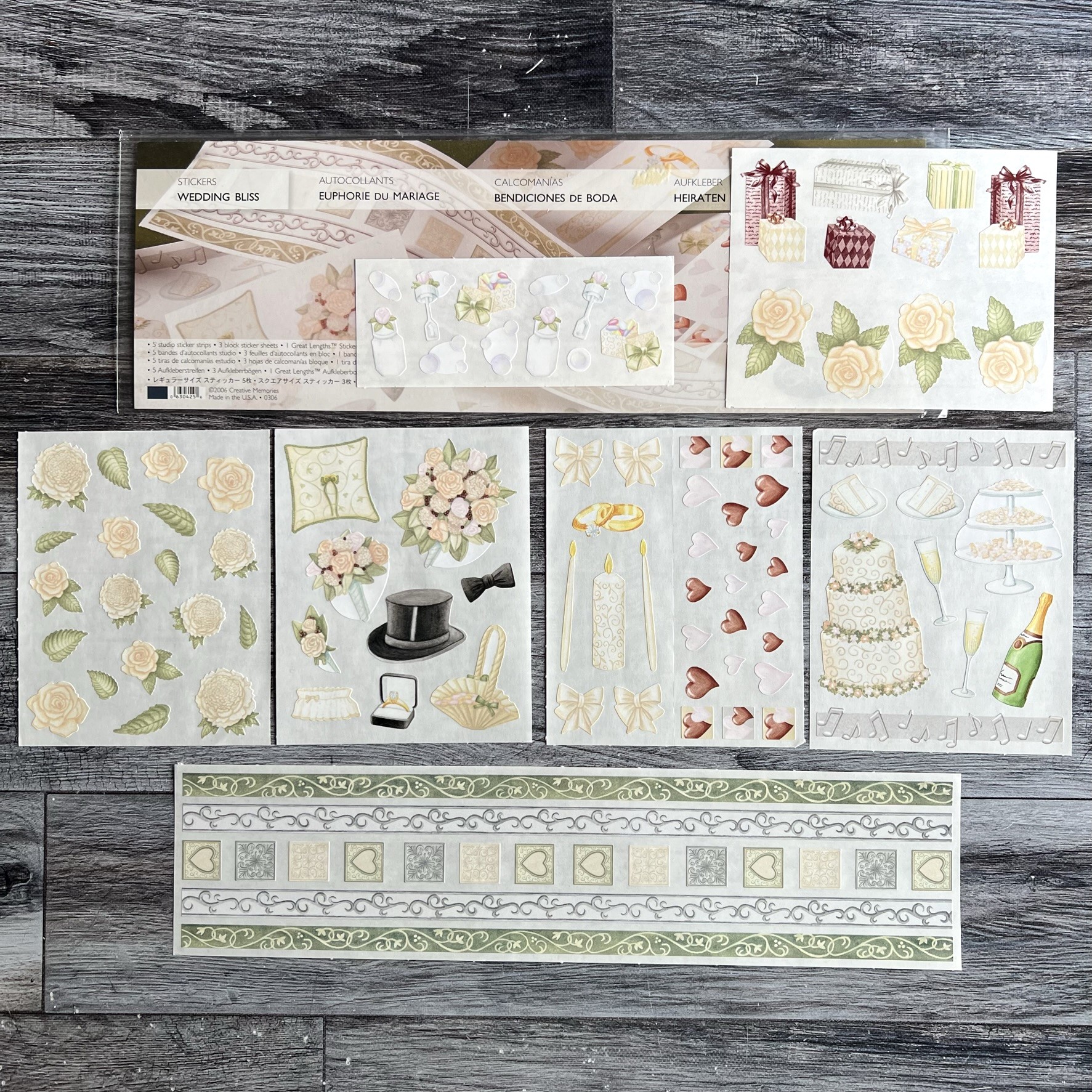 Wedding Bliss Stickers - Tessa Scrapbooks