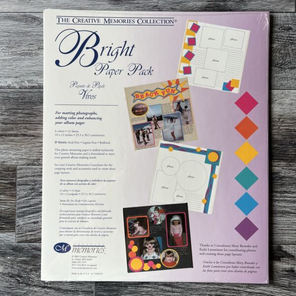Bright 10×12 Cardstock Paper Pack – Tessa Scrapbooks