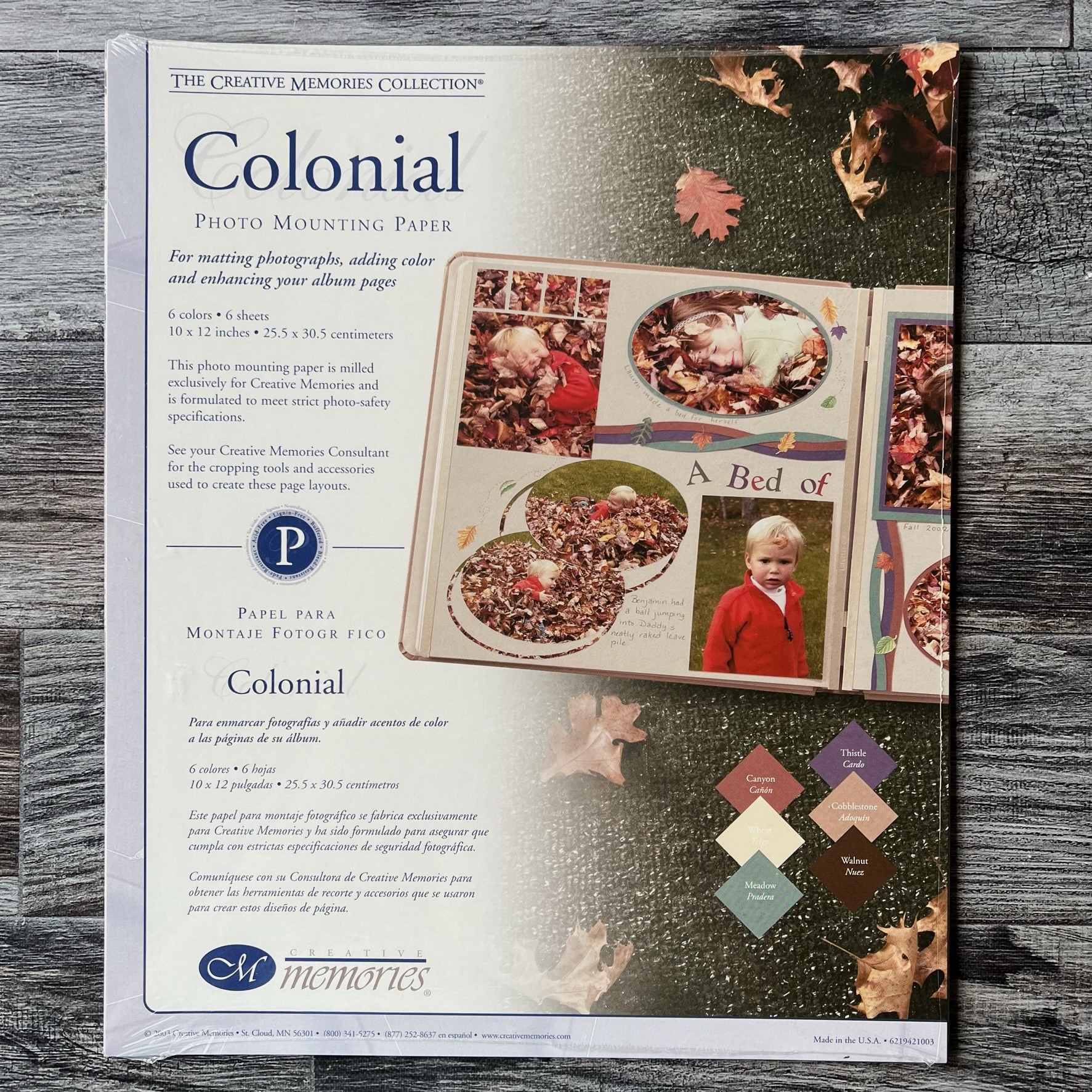 Colonial 10x12 Cardstock Pack - Tessa Scrapbooks