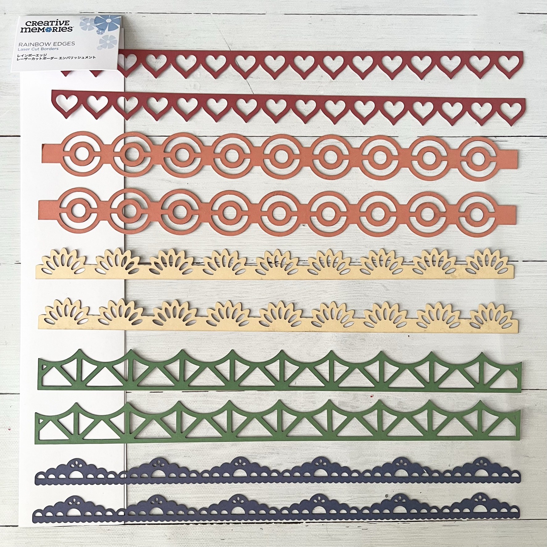 Rainbow Edges Laser Cut Borders - Tessa Scrapbooks