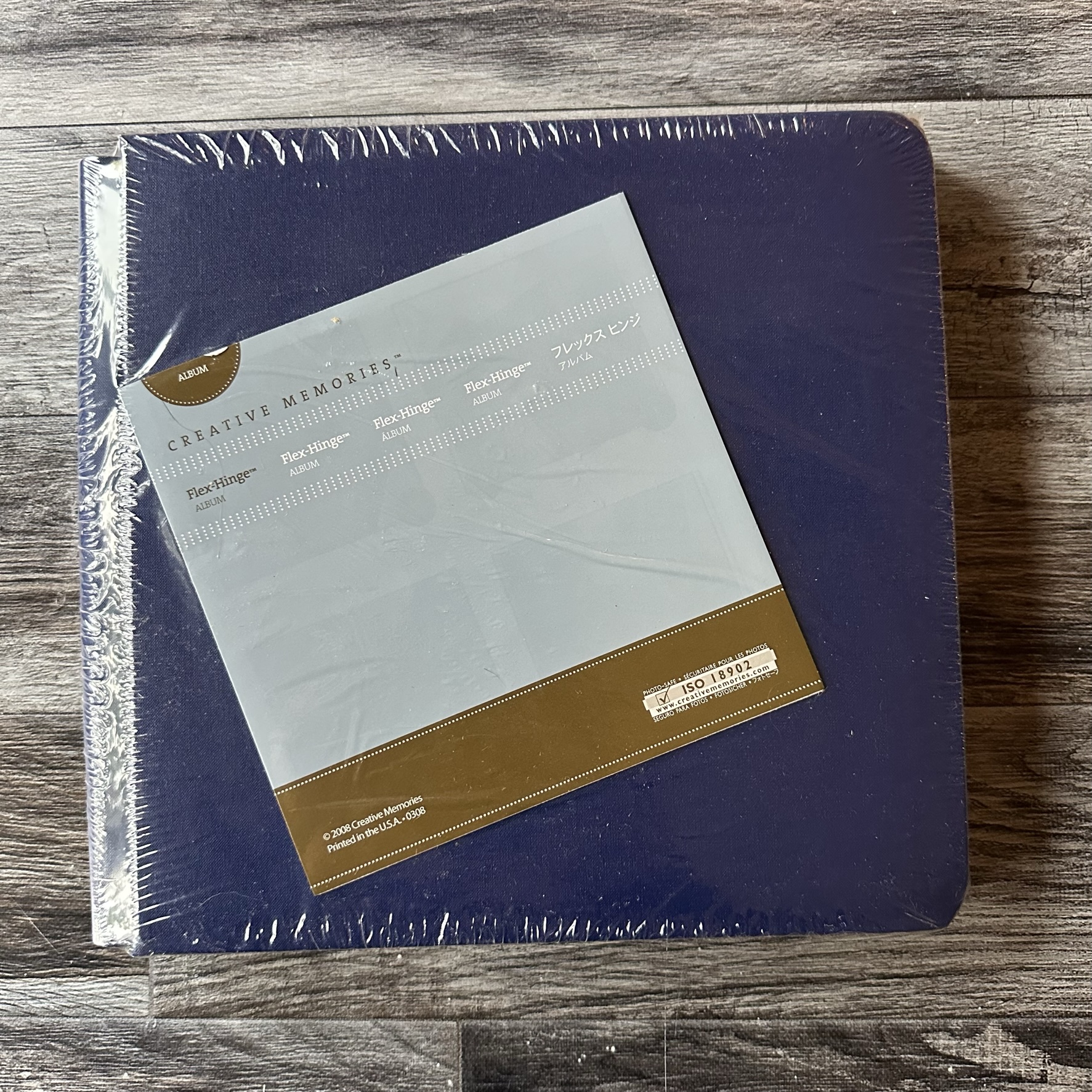 8x8 Cobalt Album Cover - Tessa Scrapbooks