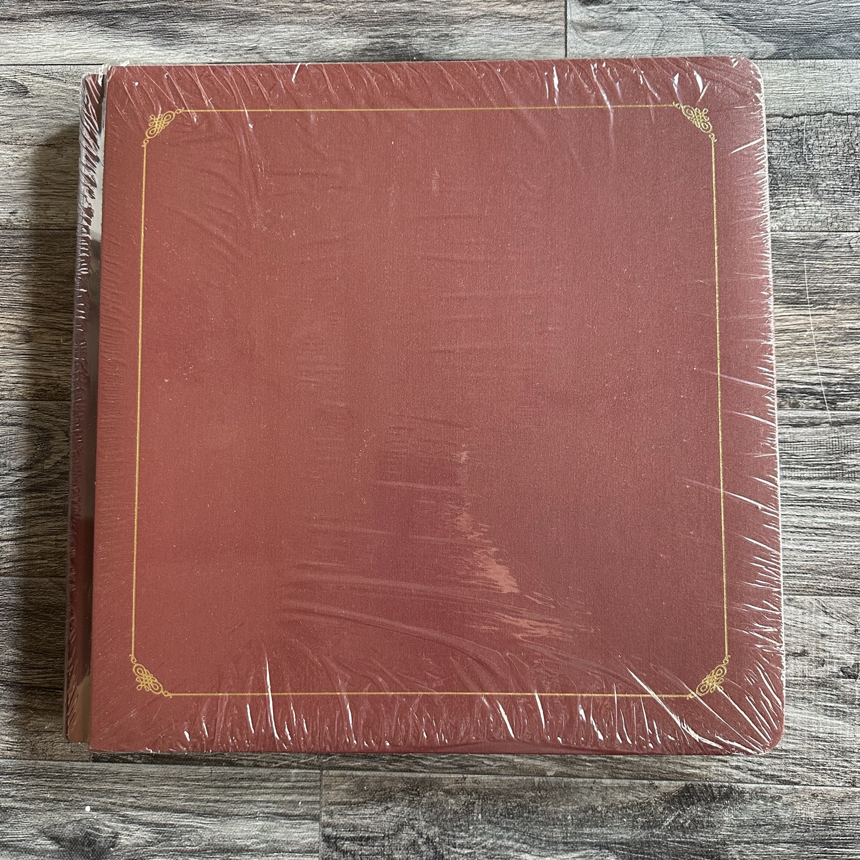 Original 12x12 Mahogany Album w/ White Pages - Tessa Scrapbooks